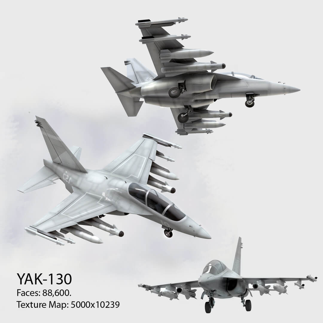 Fighter Yak 130 - 3D Model by Galva858