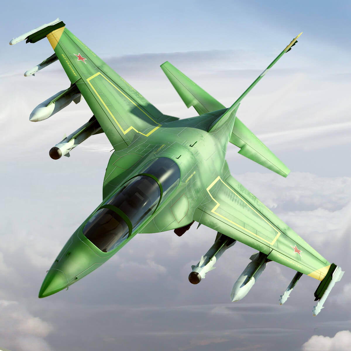 Fighter Yak 130 - 3D Model by Galva858