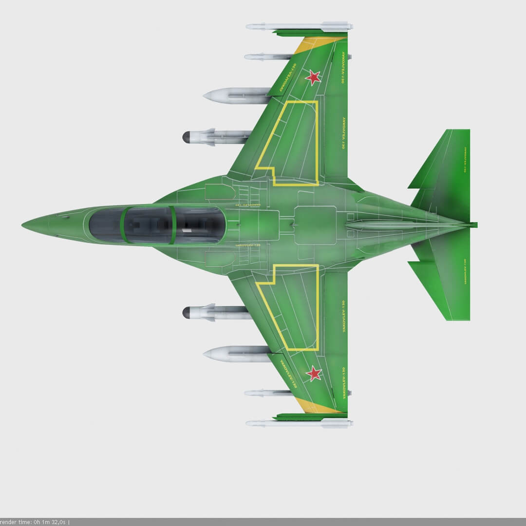 Fighter Yak 130 - 3D Model by Galva858