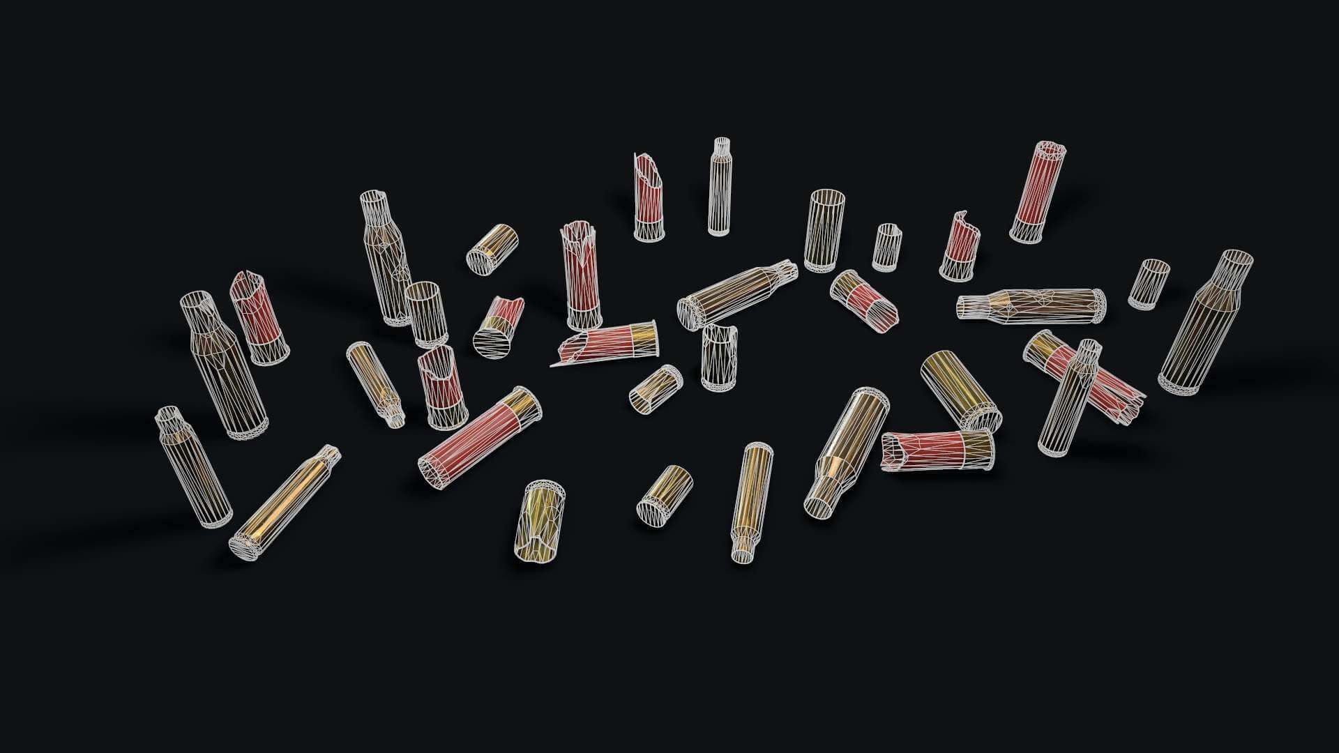 Crime Scene Cartridge Cases - 3D Model by Game-Ready Studios