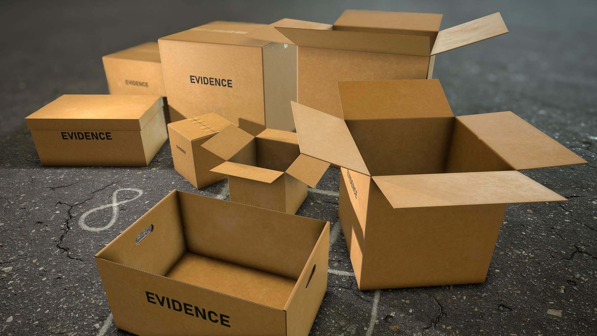 Crime Scenes: Evidence Packages and Boxes - 3D Model by Game-Ready Studios