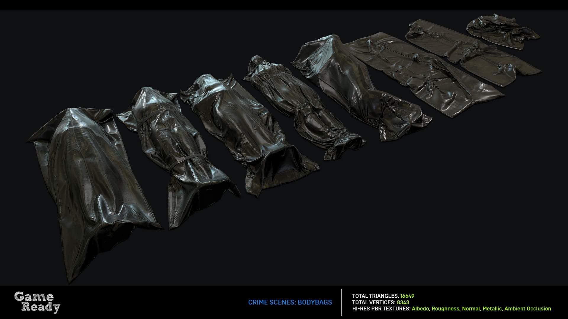 Crime Scene Assets - 3D Model by Game-Ready Studios