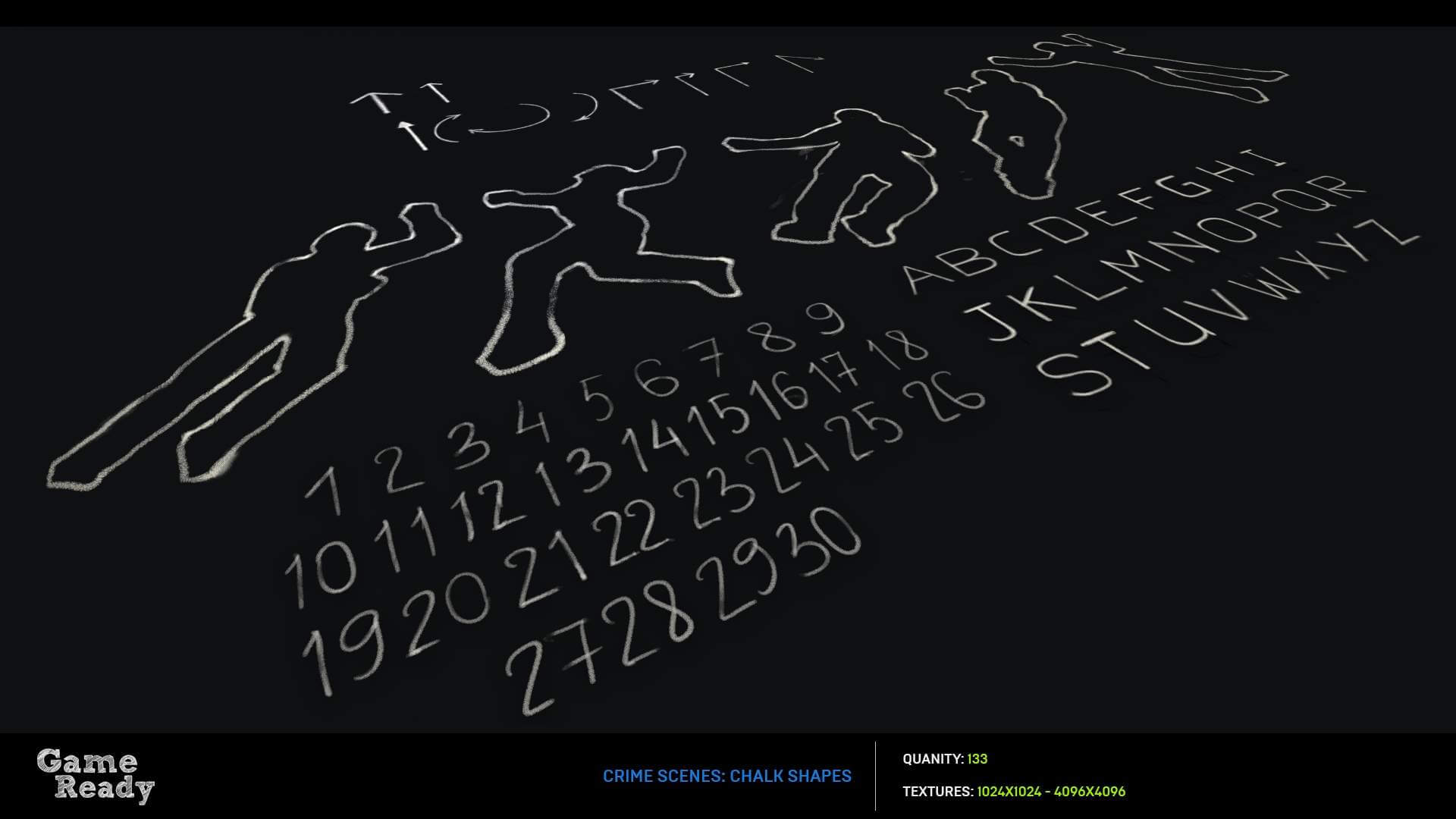 Crime Scene Assets - 3D Model by Game-Ready Studios