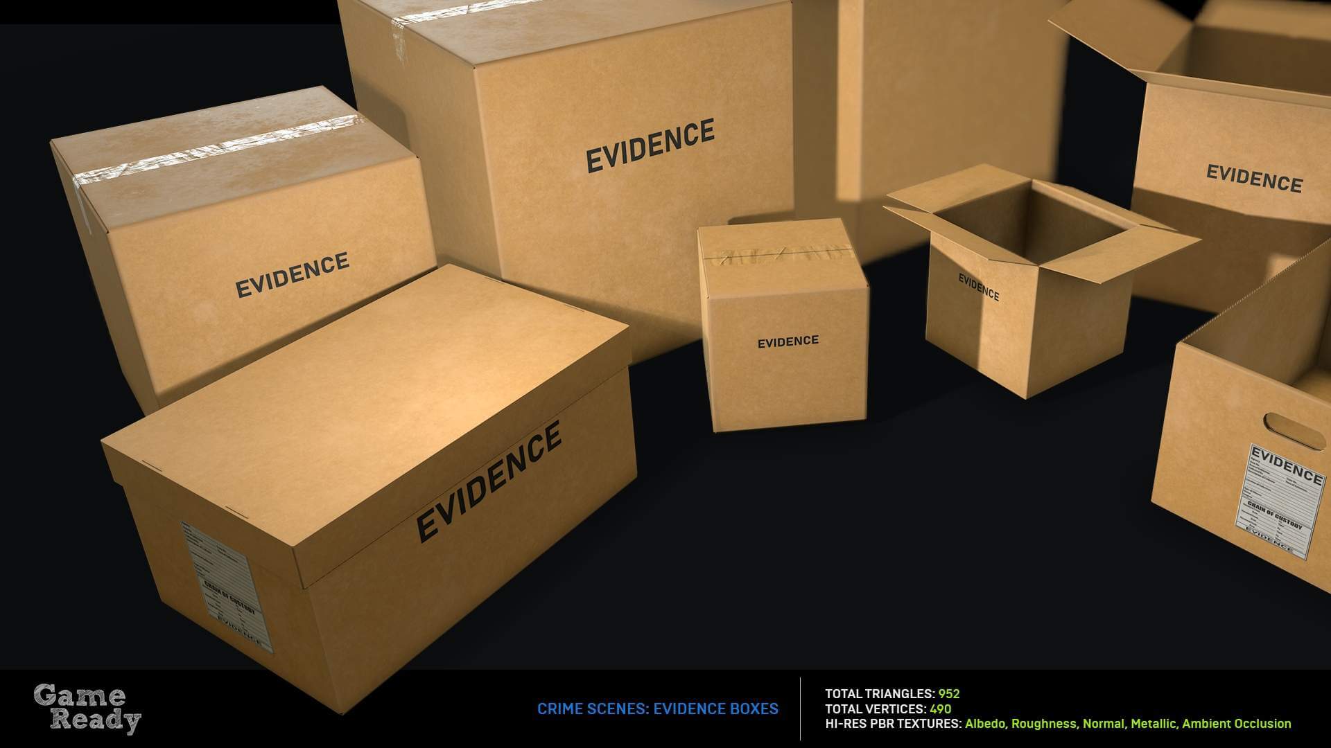 Crime Scene Assets - 3D Model by Game-Ready Studios