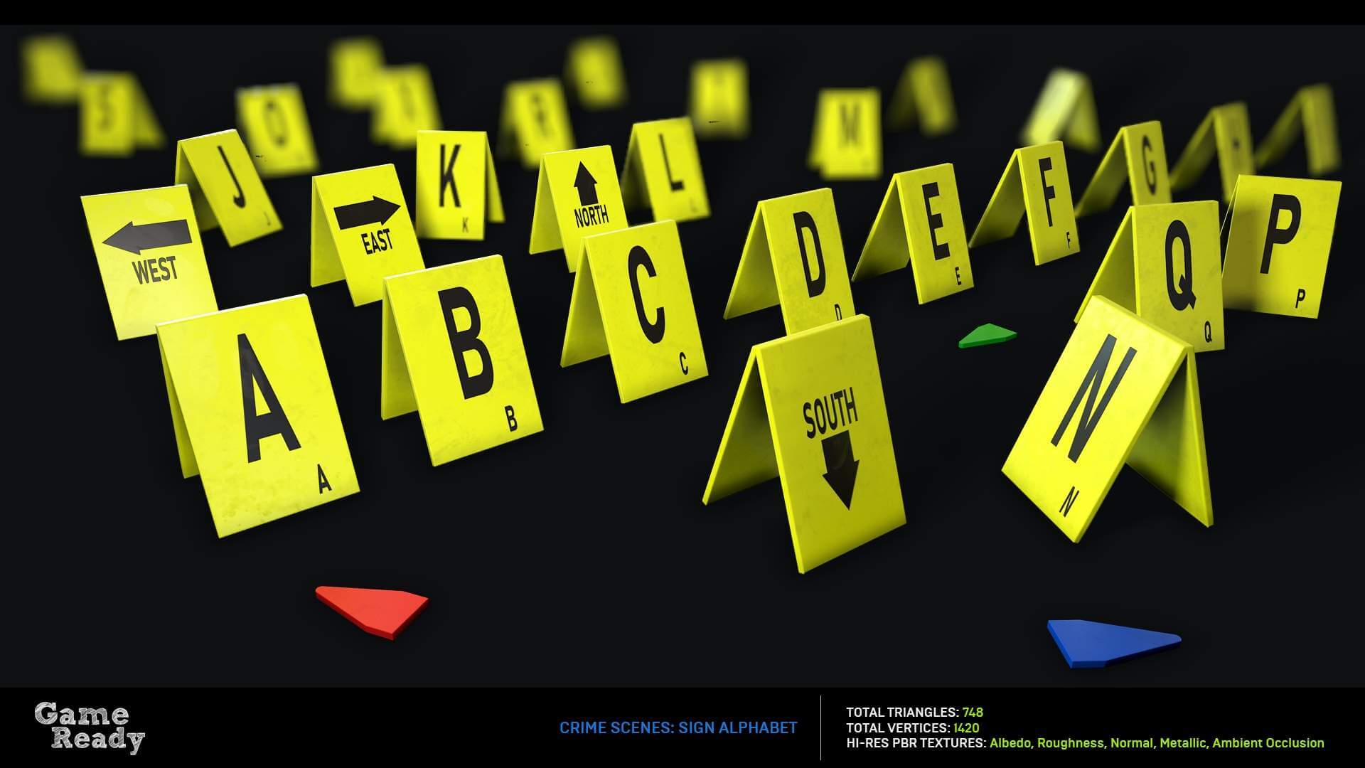 Crime Scene Assets - 3D Model by Game-Ready Studios