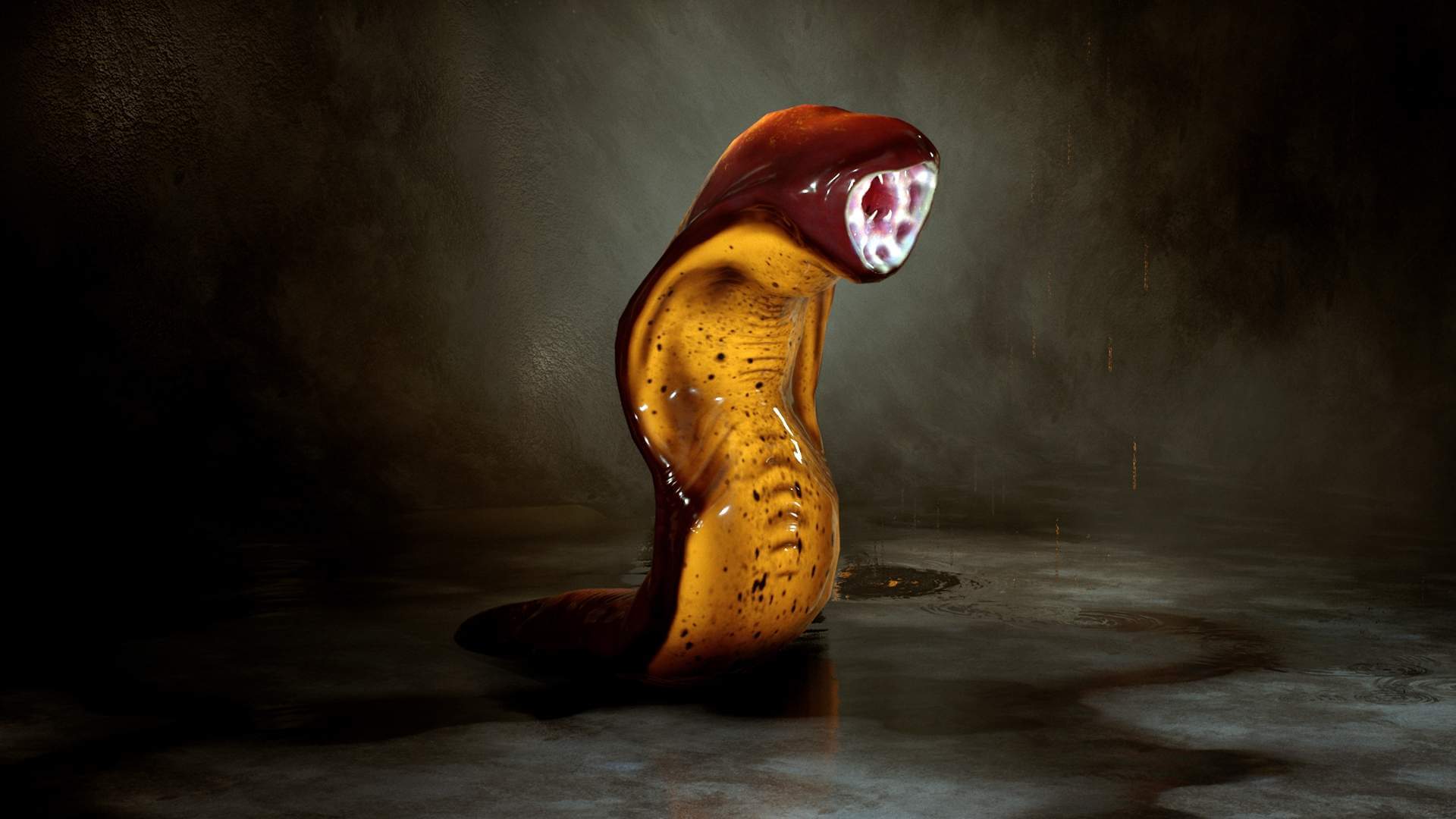 Fanged Leech - 3D Model by Game-Ready Studios