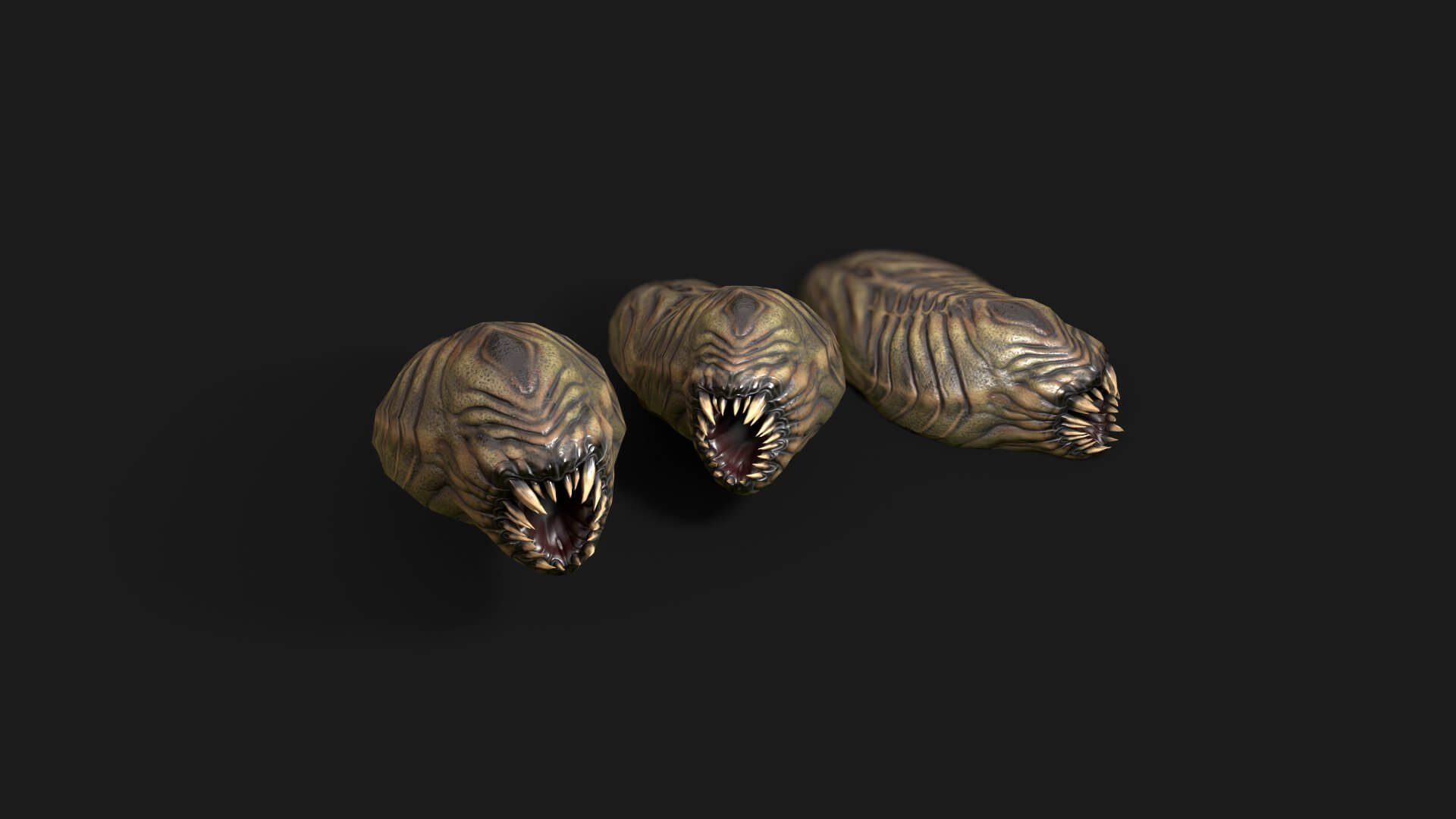 Fat Worm - 3D Model by Game-Ready Studios