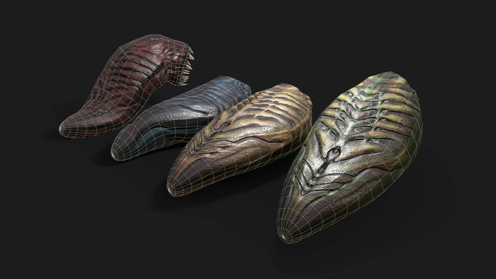 Fat Worm - 3D Model by Game-Ready Studios