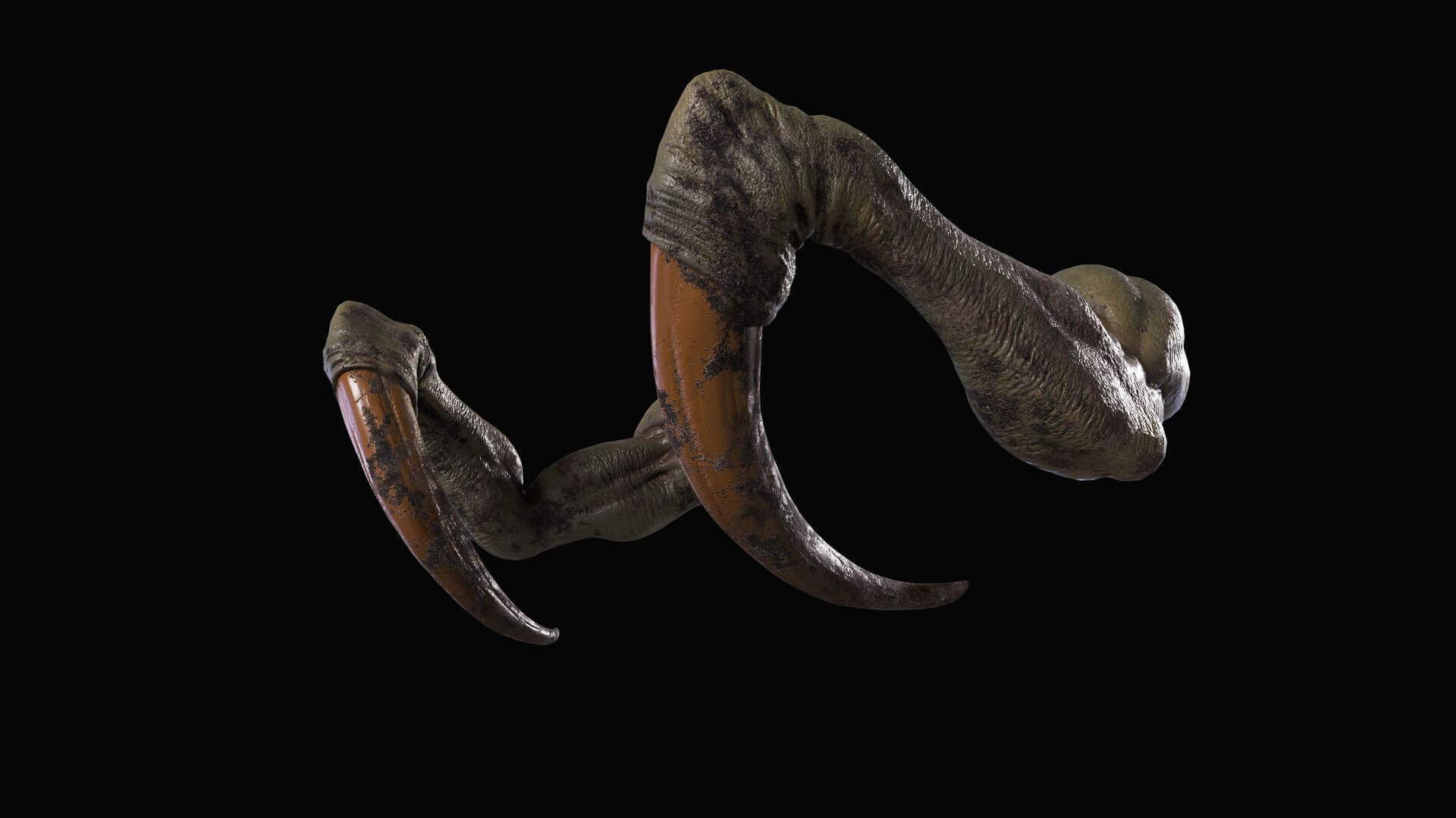 Horned Monster Arms - 3D Model by Game-Ready Studios