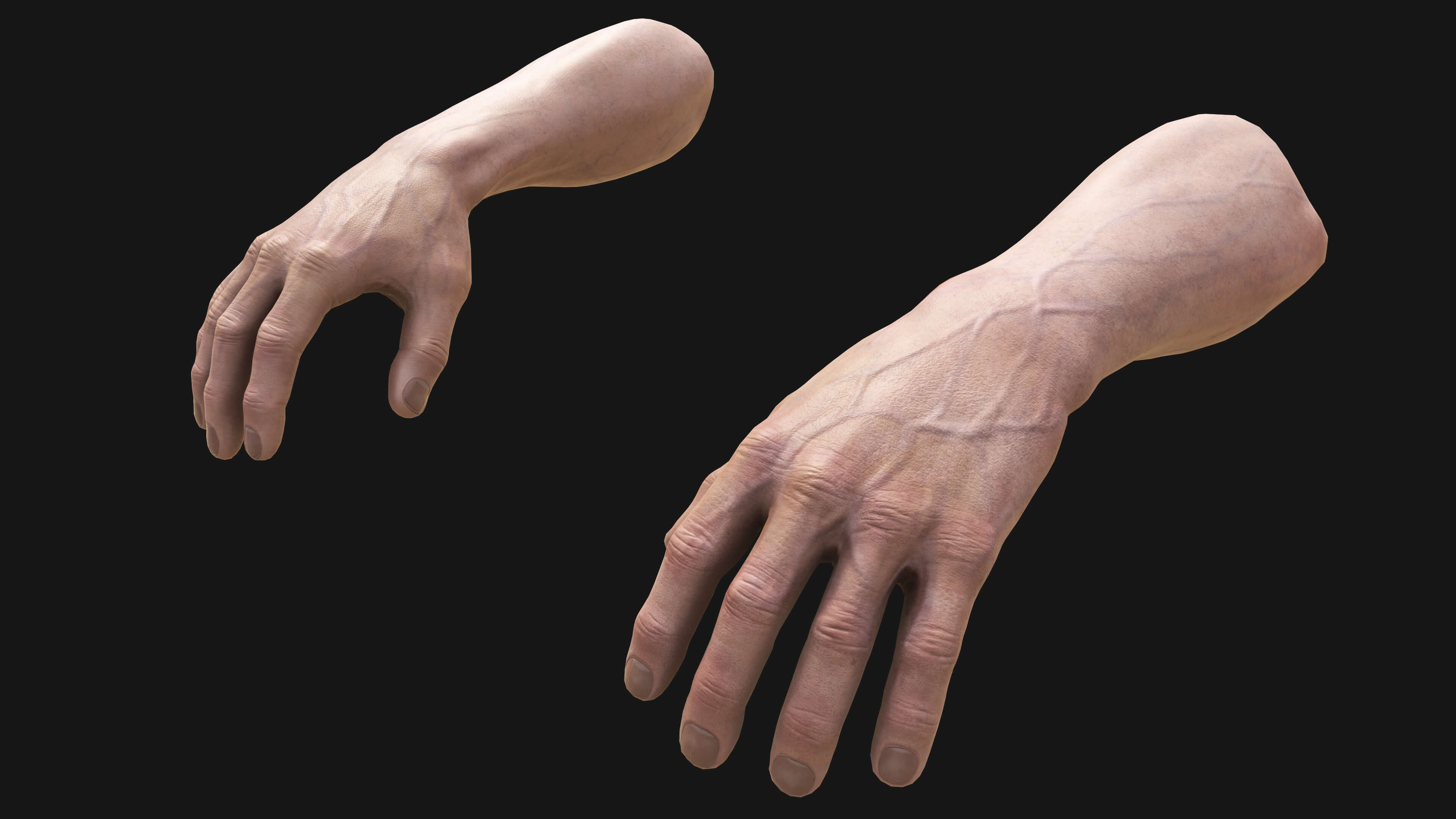 HQ Male Arms - 3D Model by Game-Ready Studios