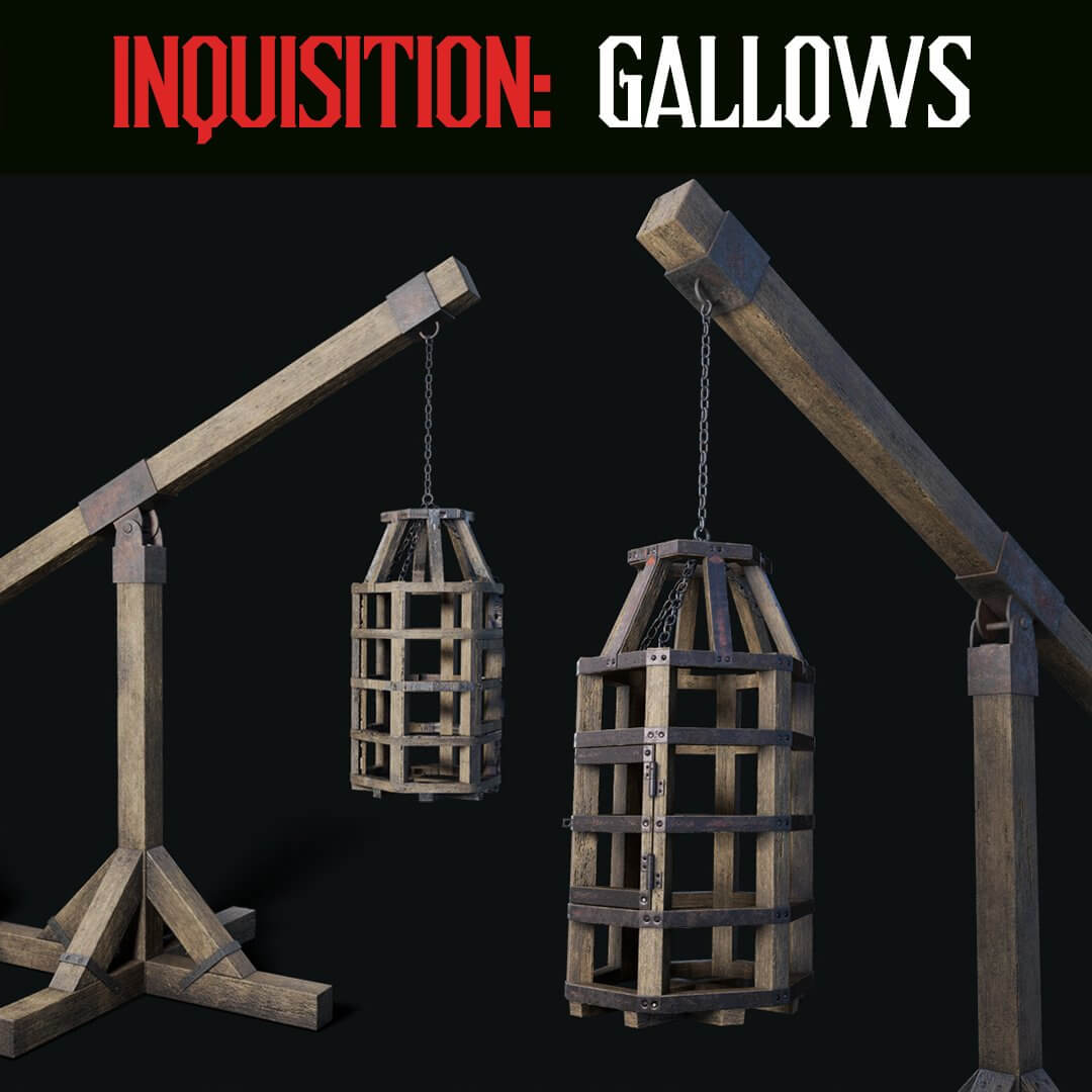 Inquisition Gallows Constructions - 3D Model by Game-Ready Studios