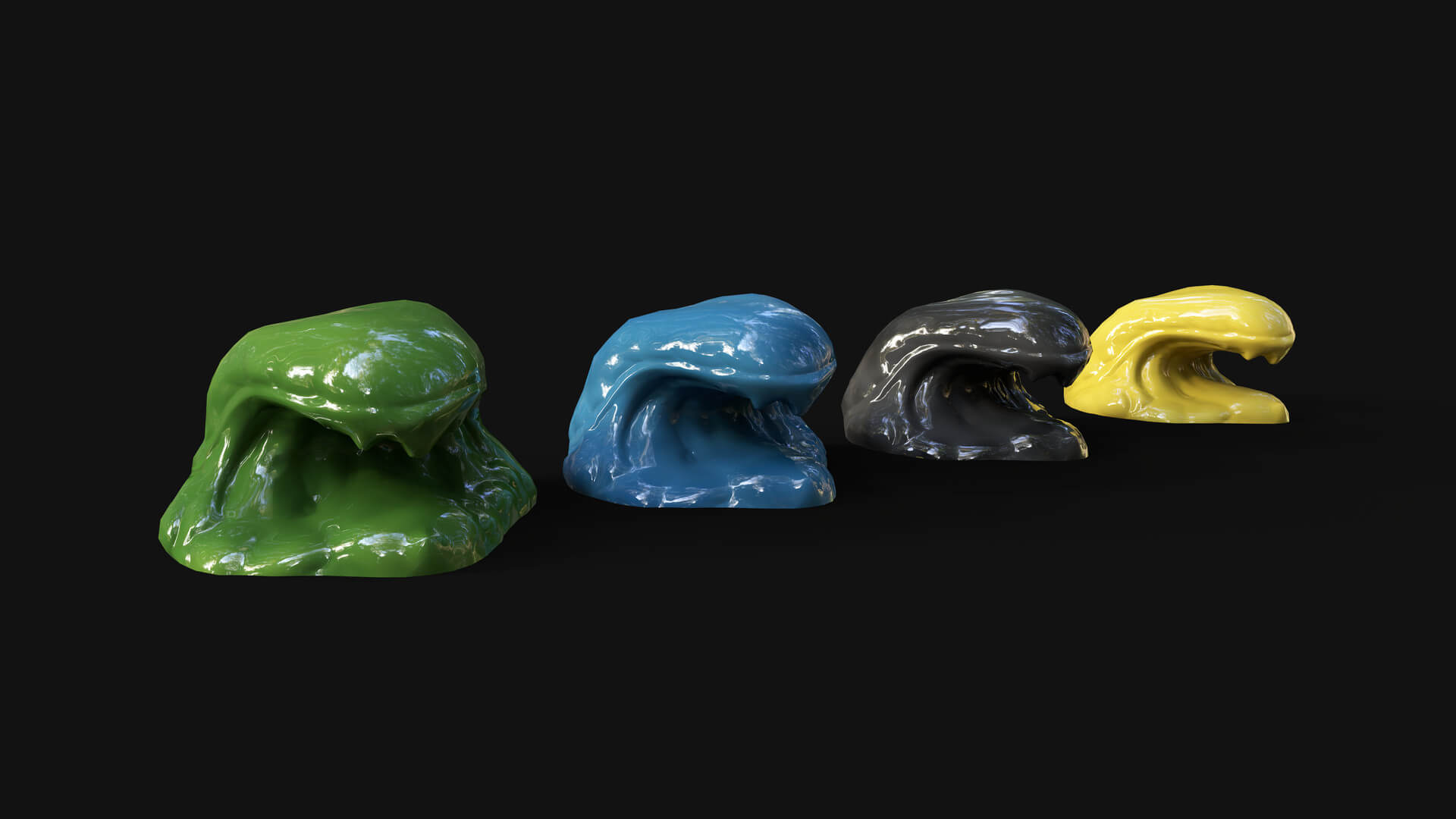 Animated Liquid Slug - 3D Model by Game-Ready Studios