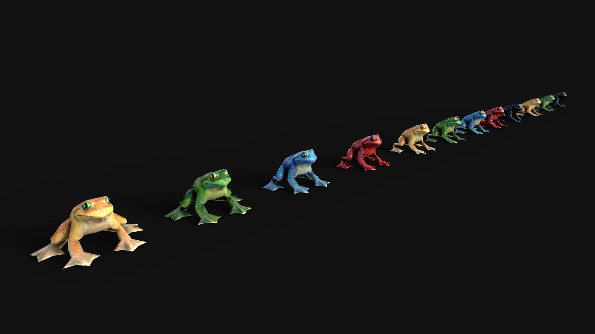 Mobile Stylized Frog - 3D Model by Game-Ready Studios