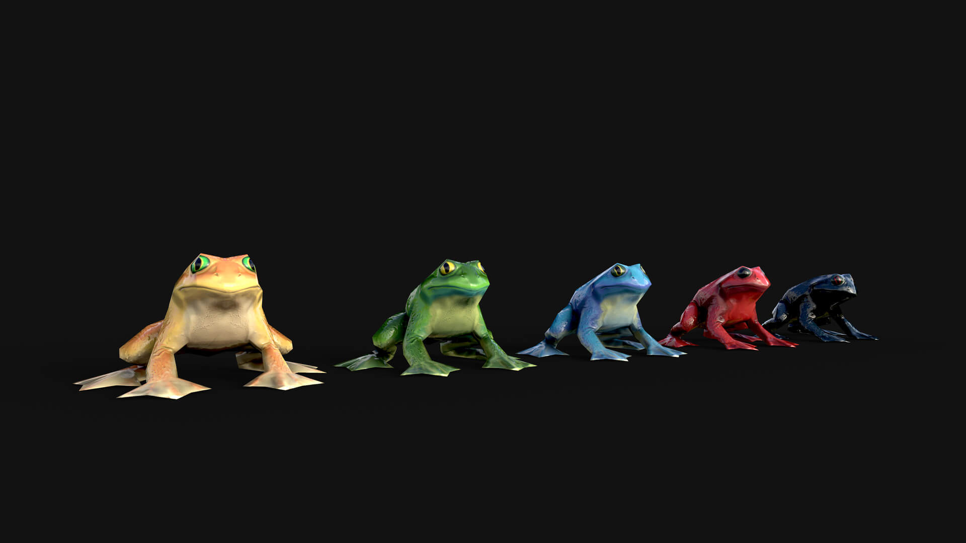Mobile Stylized Frog - 3D Model by Game-Ready Studios