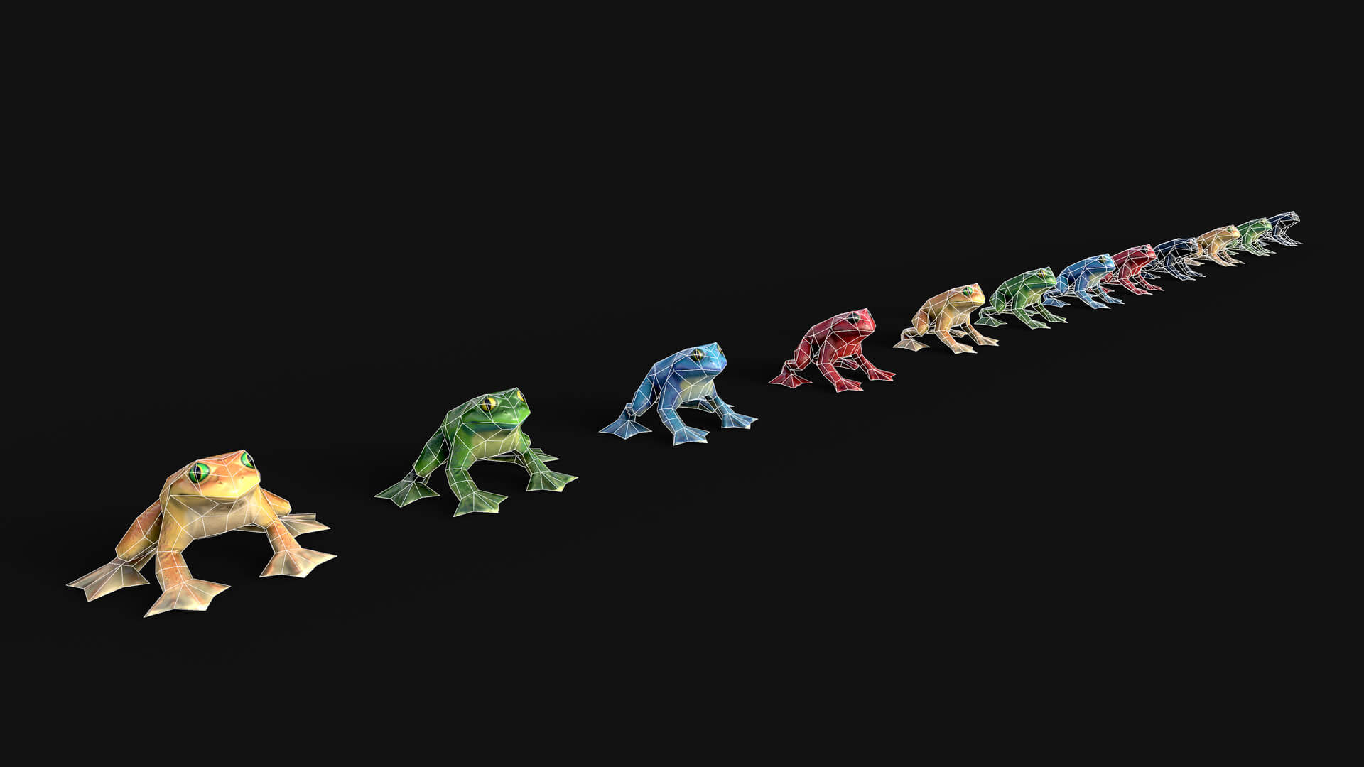 Mobile Stylized Frog - 3D Model by Game-Ready Studios