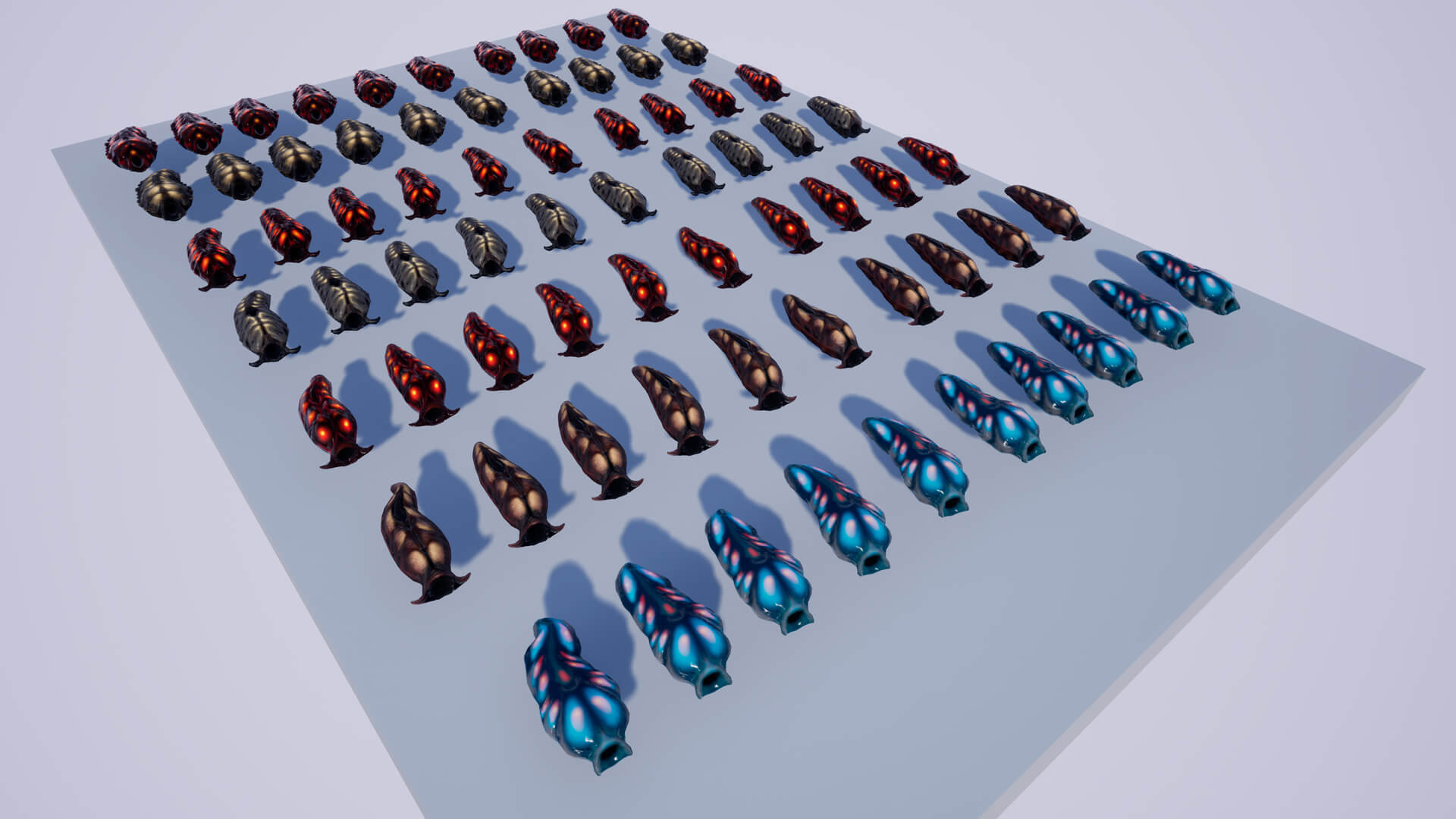 Mobile Leeches Collection - 3D Model by Game-Ready Studios