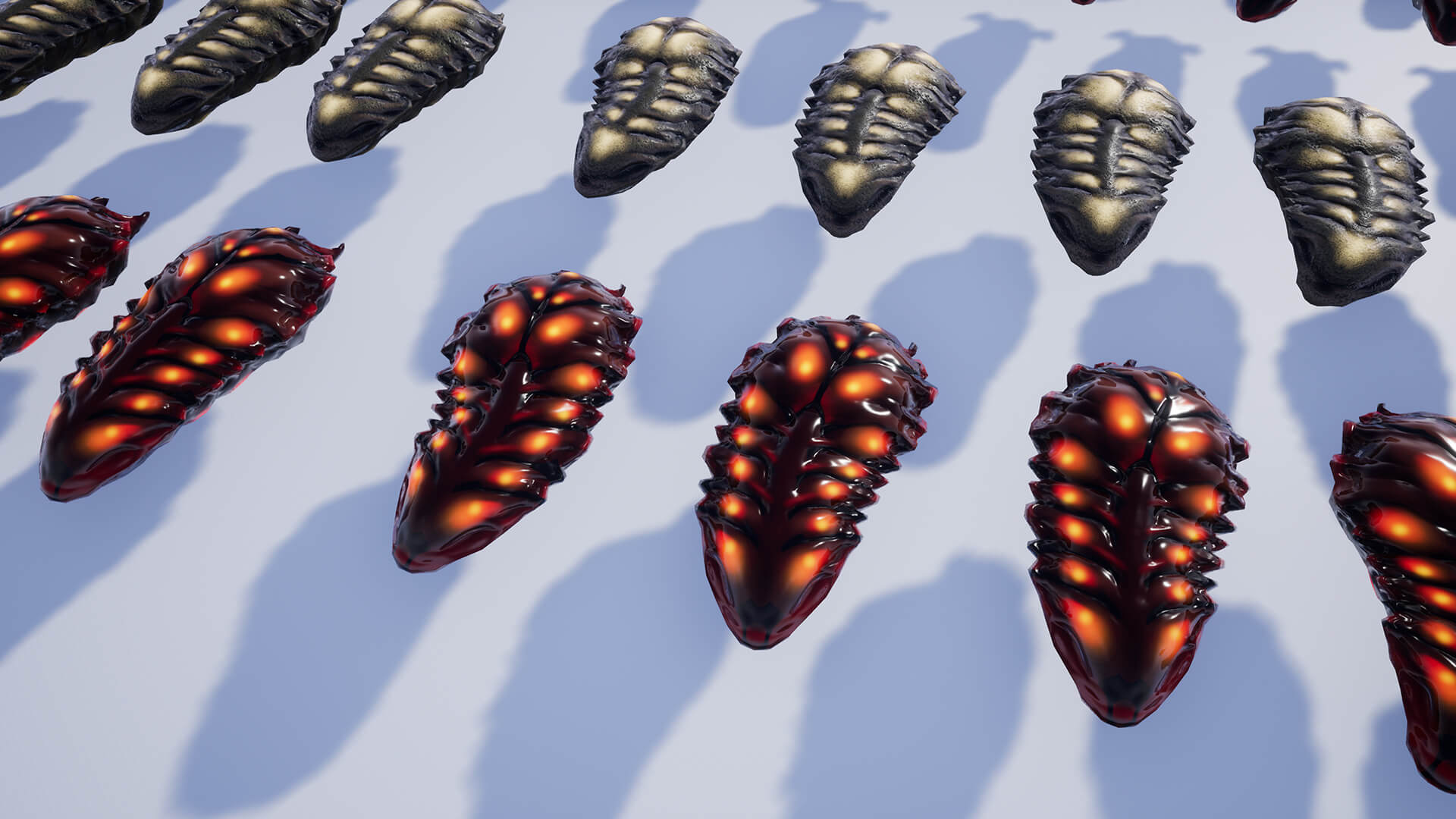 Mobile Leeches Collection - 3D Model by Game-Ready Studios