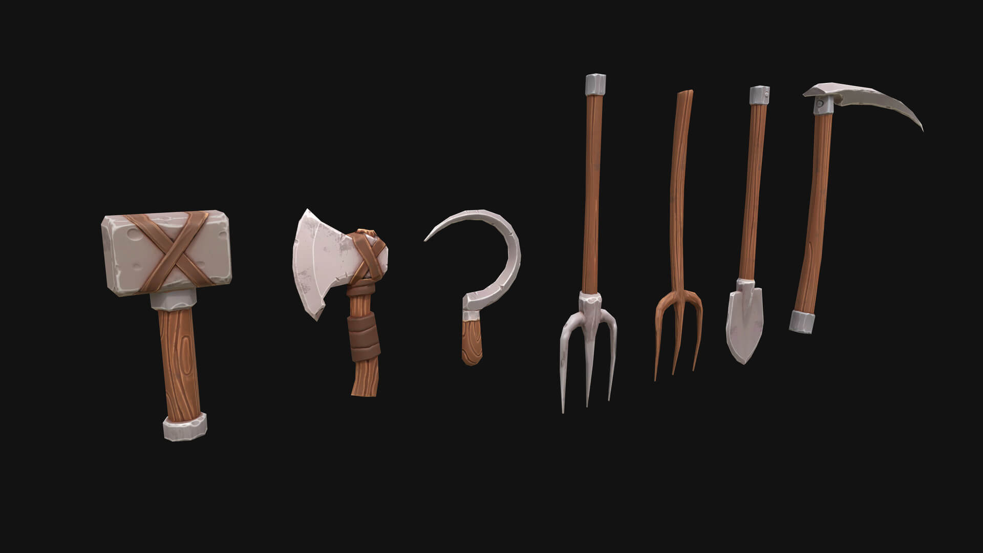 Mobile Village Props - 3D Model by Game-Ready Studios