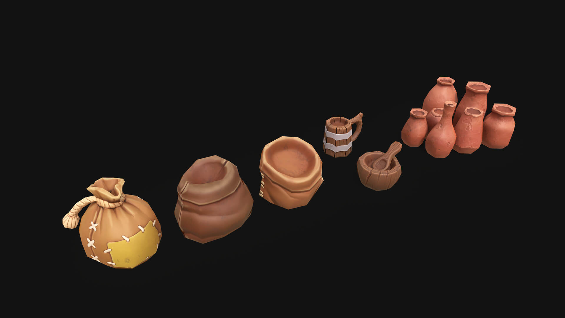 Mobile Village Props - 3D Model by Game-Ready Studios