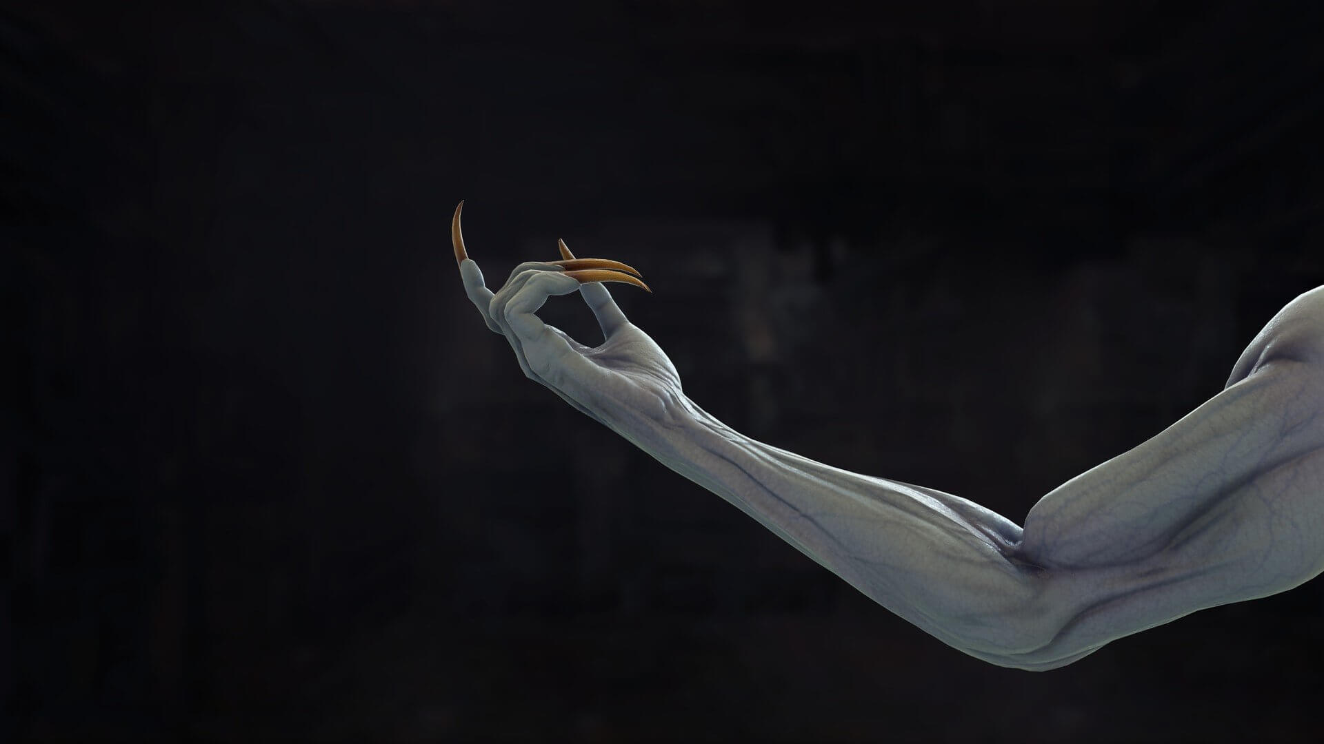 Animated Monster Hands - 3D Model by Game-Ready Studios