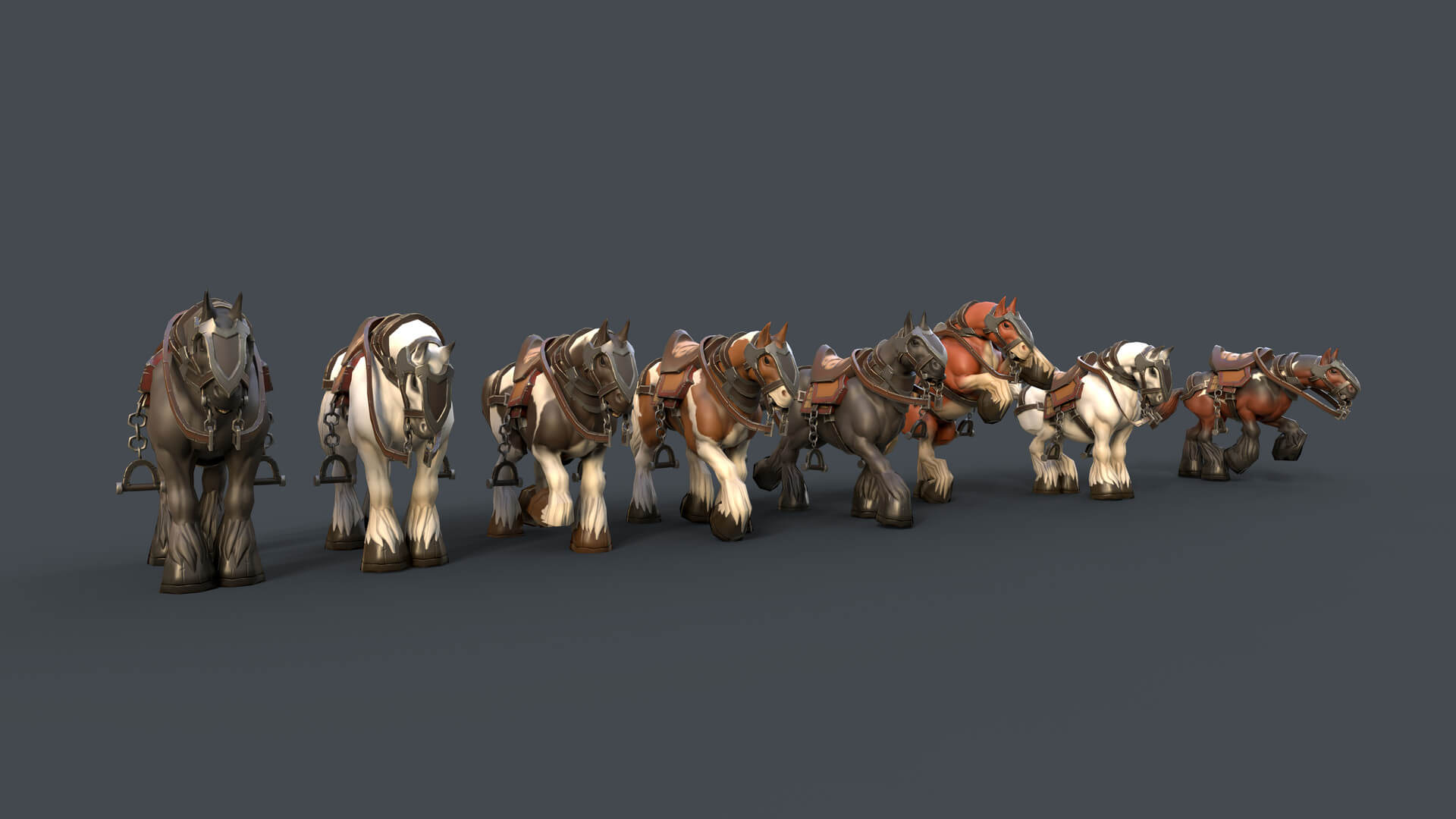 Stylized Horse - 3D Model by Game-Ready Studios