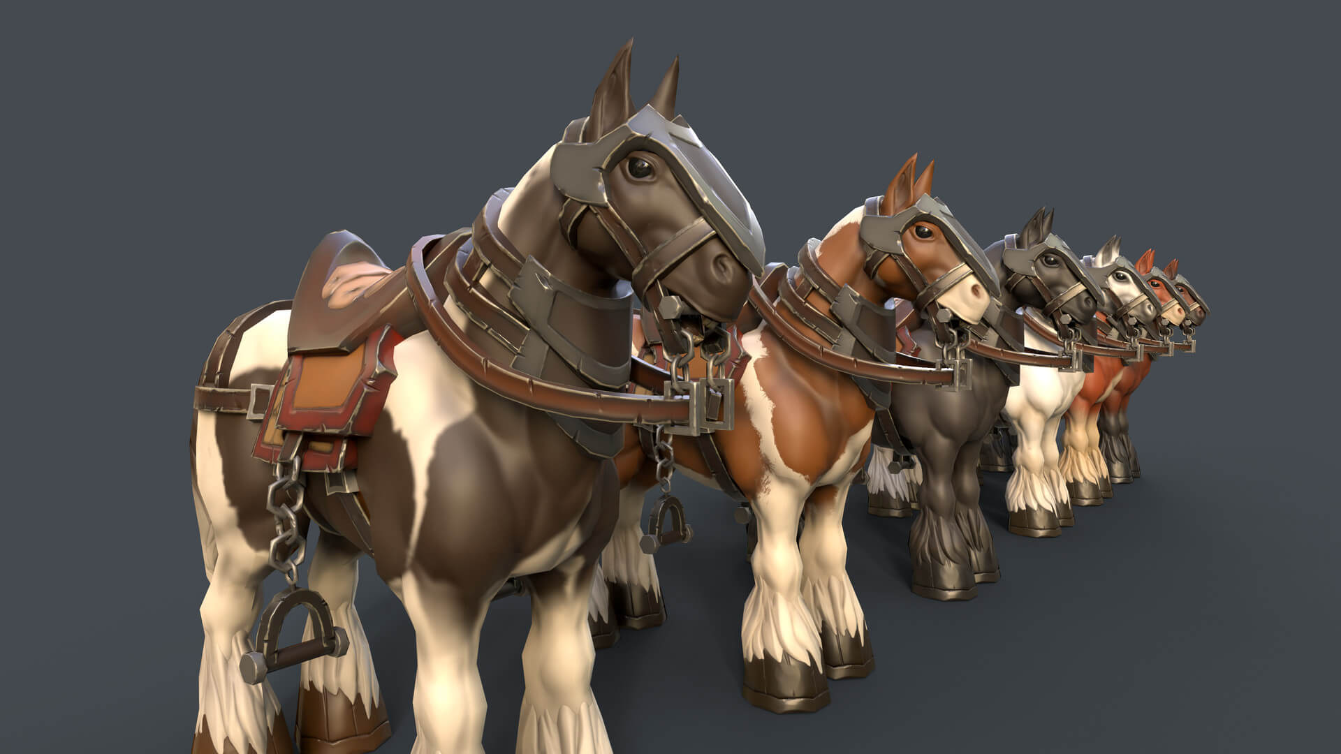 Stylized Horse - 3D Model by Game-Ready Studios