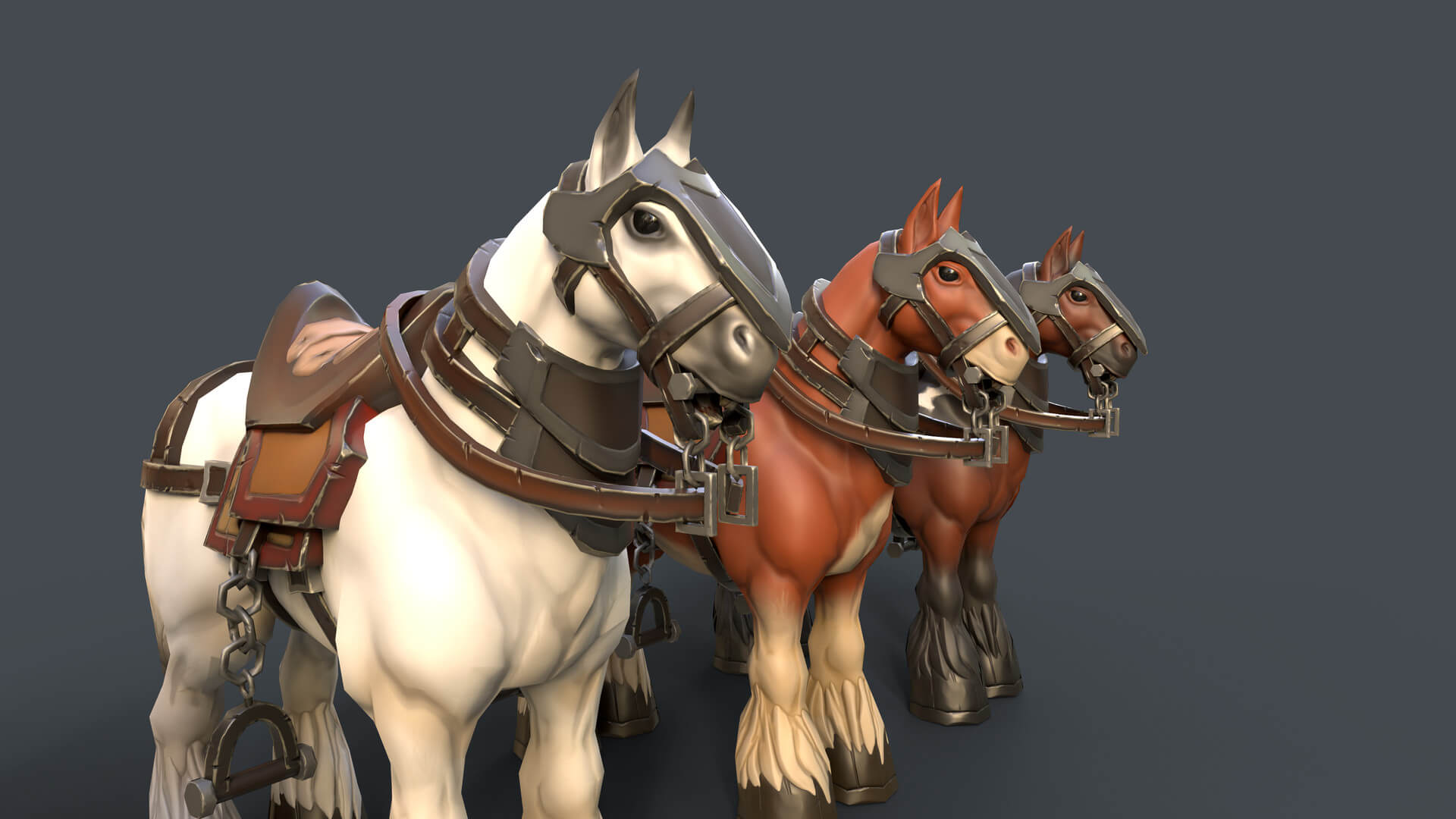 Stylized Horse - 3D Model by Game-Ready Studios