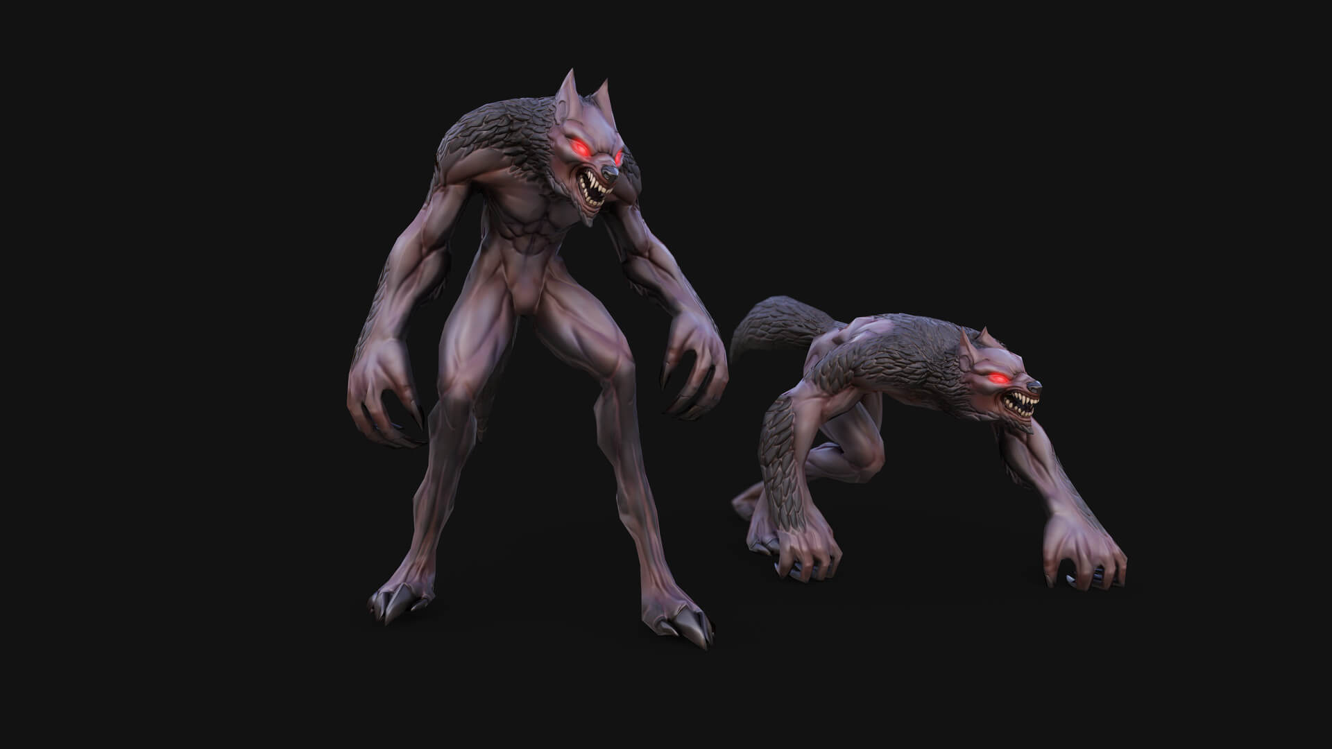 Stylized Werewolf - 02 3D Model by Game-Ready Studios
