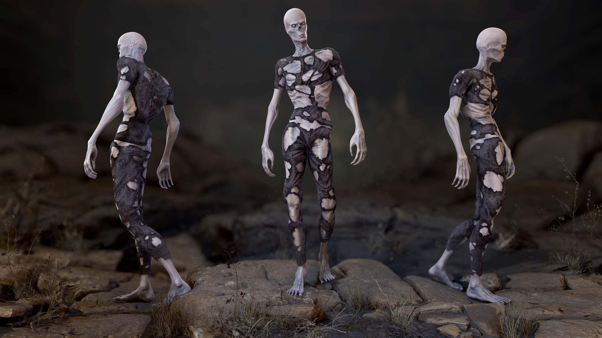 Zombie Man - 3D Model by Game-Ready Studios