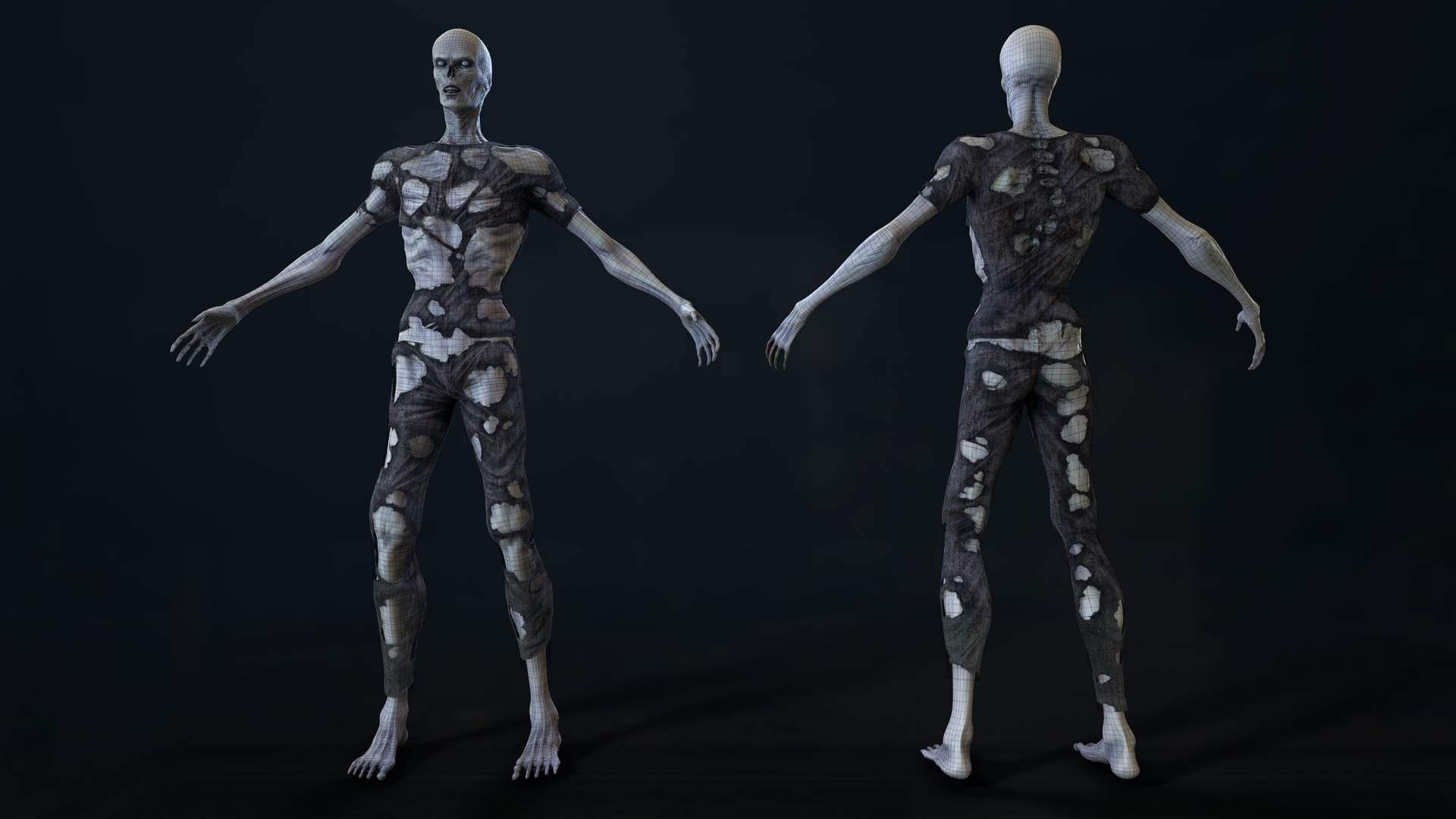 Zombie Man - 3D Model by Game-Ready Studios