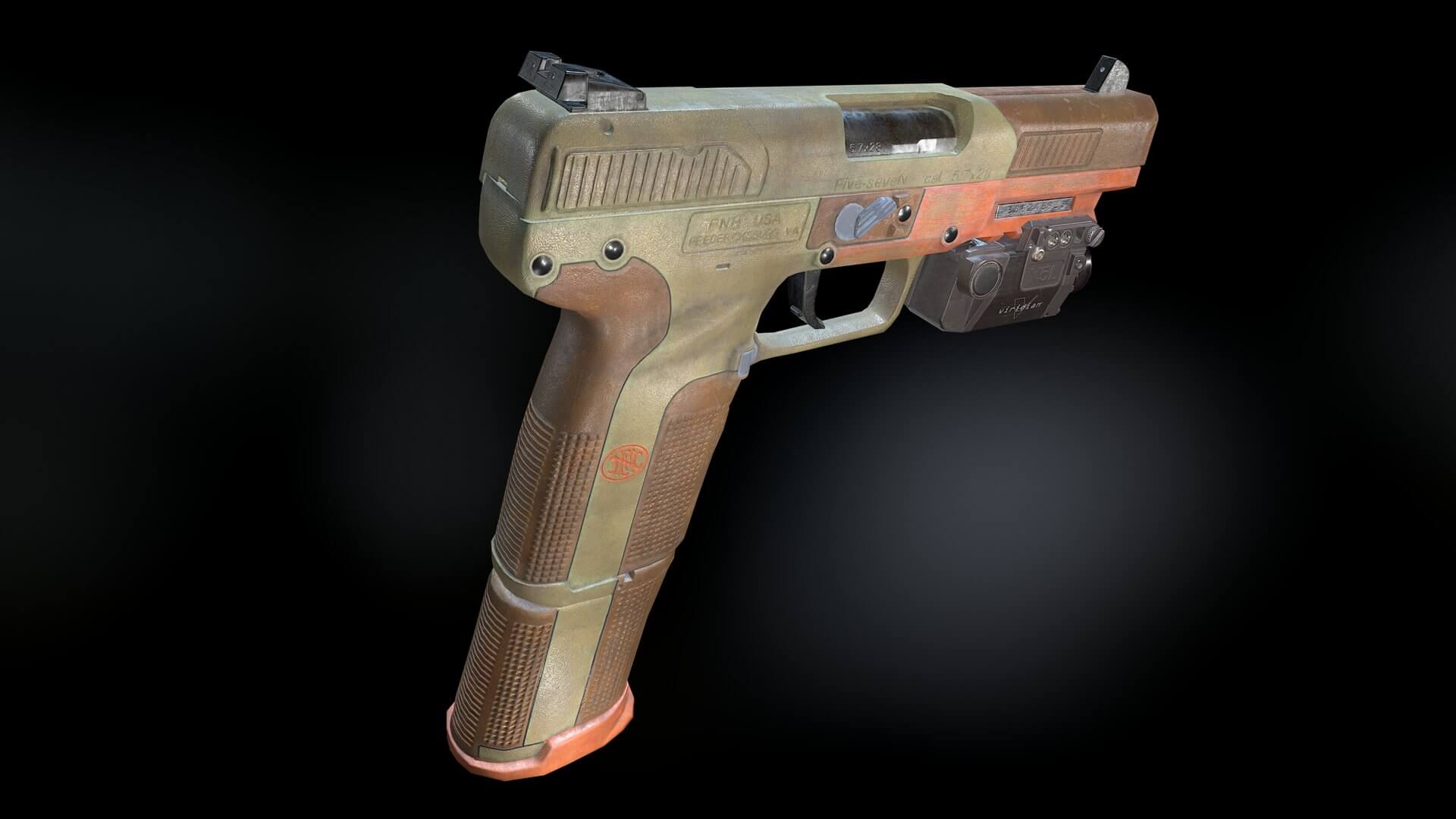 FN Five-seveN Gun 3D Model by GameArt