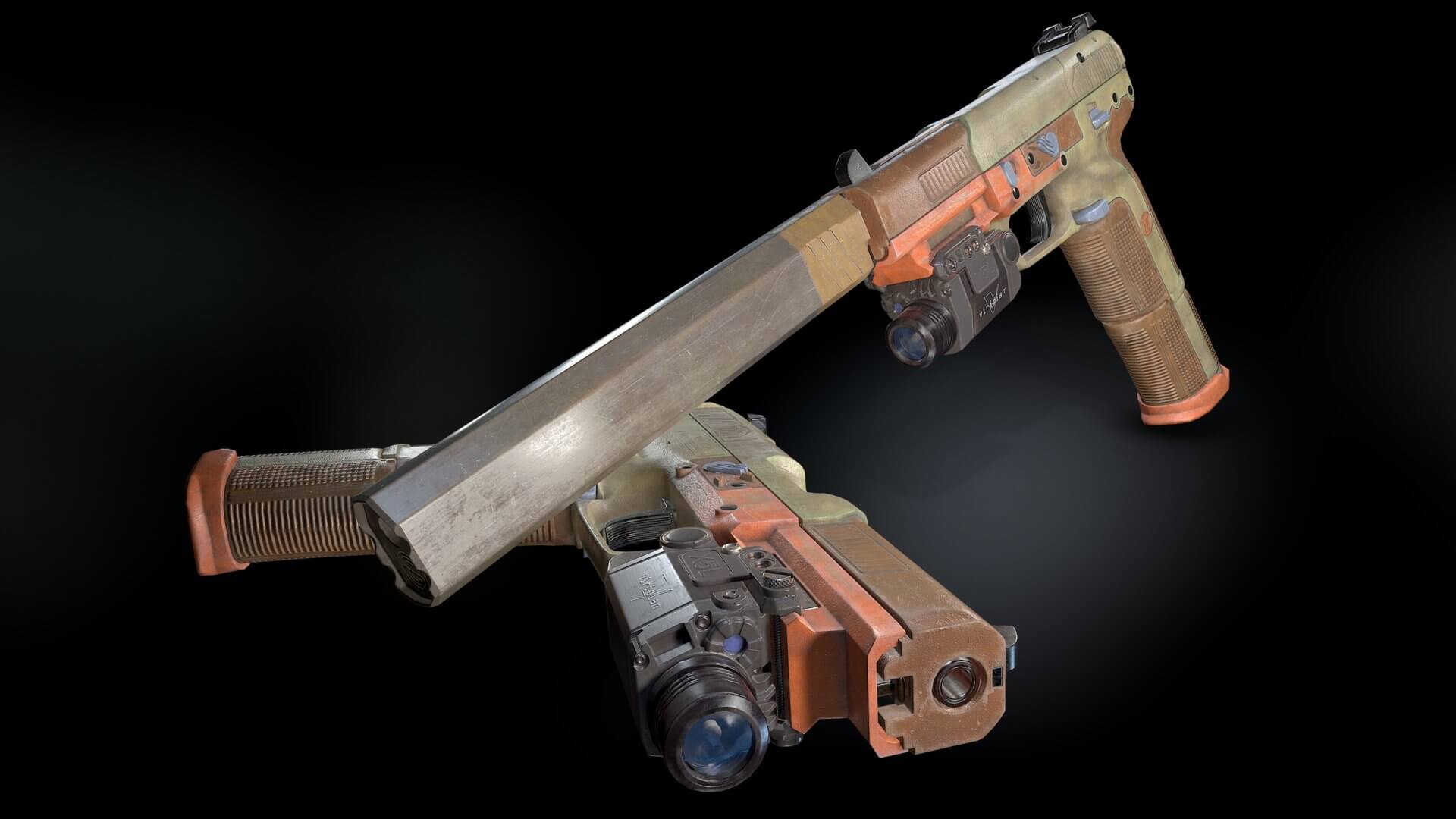 FN Five-seveN Gun 3D Model by GameArt