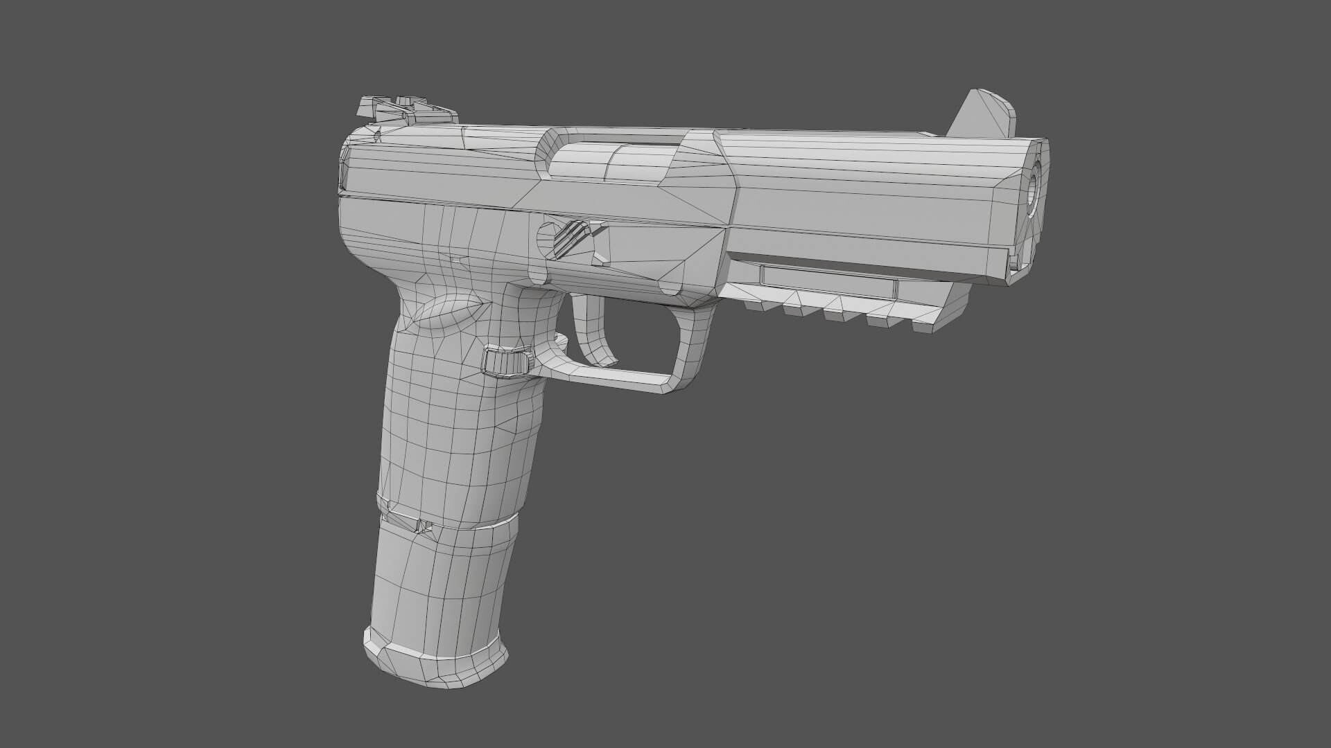 FN Five-seveN Gun 3D Model by GameArt