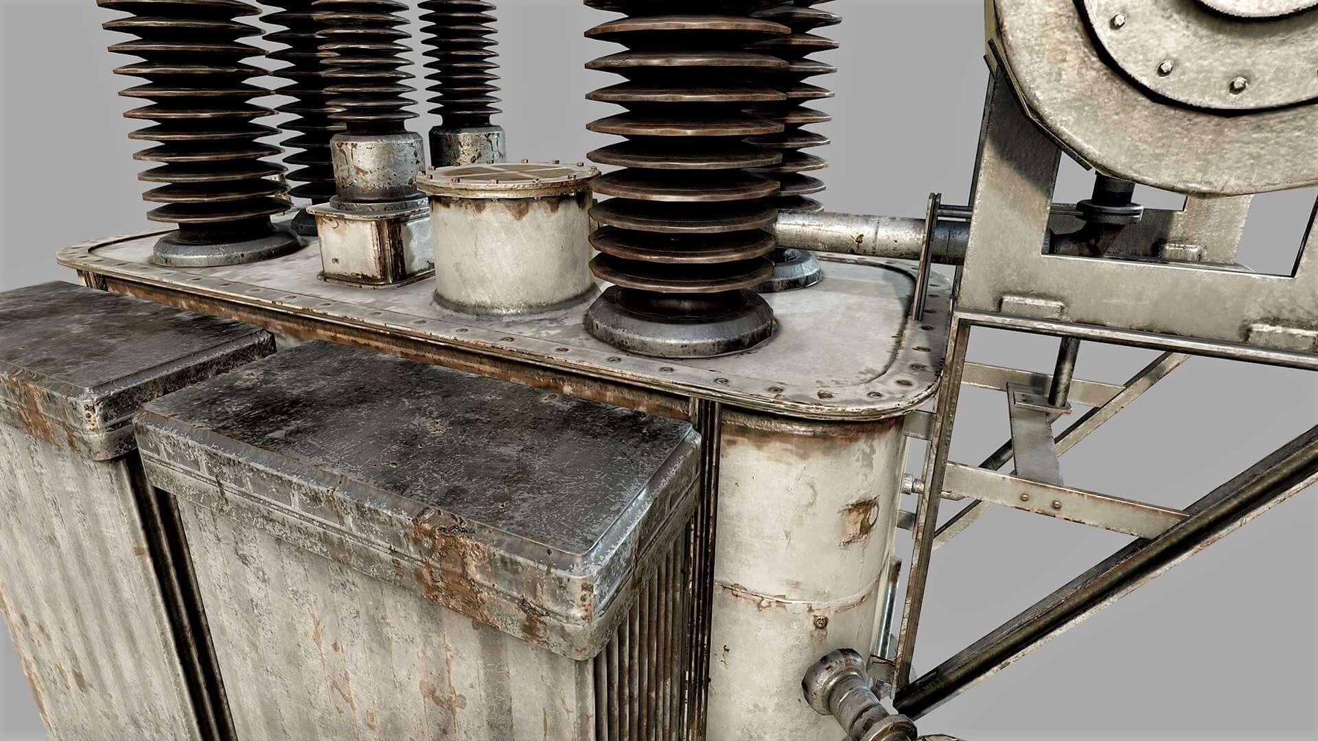 Old Rusty Transformer - 3D Model by GamePoly