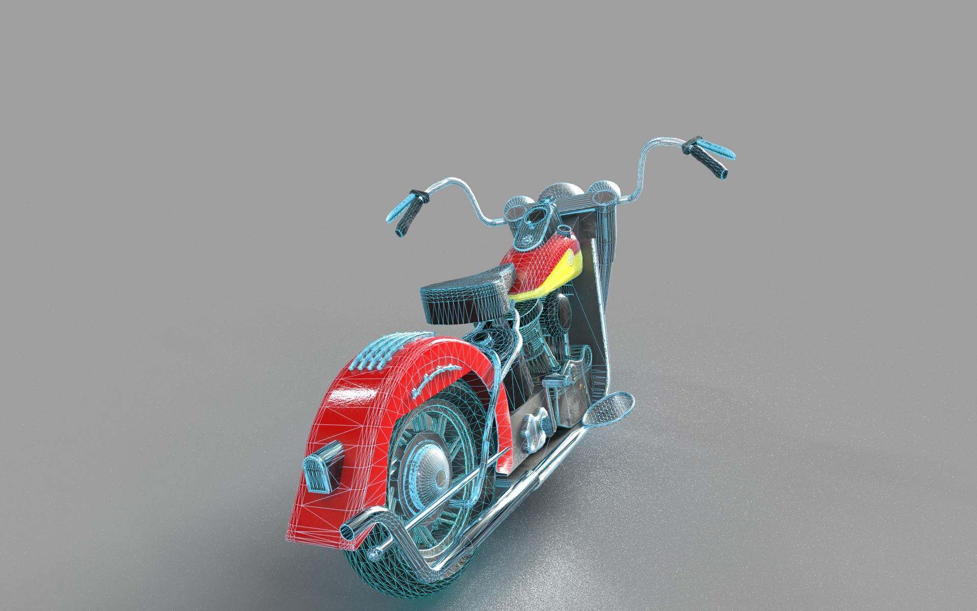 Harley Davidson Motorcycle - 3D Model by garleth
