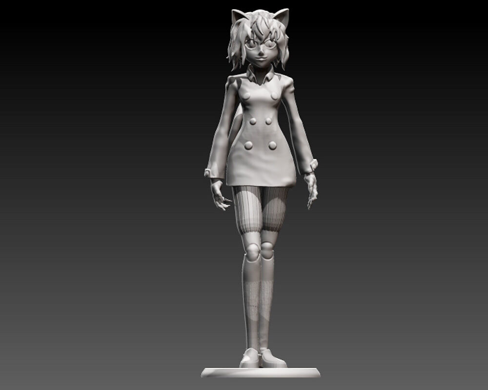Neferpitou - Hunter X Hunter - Chimera Ants 3D Model by Gecko3D
