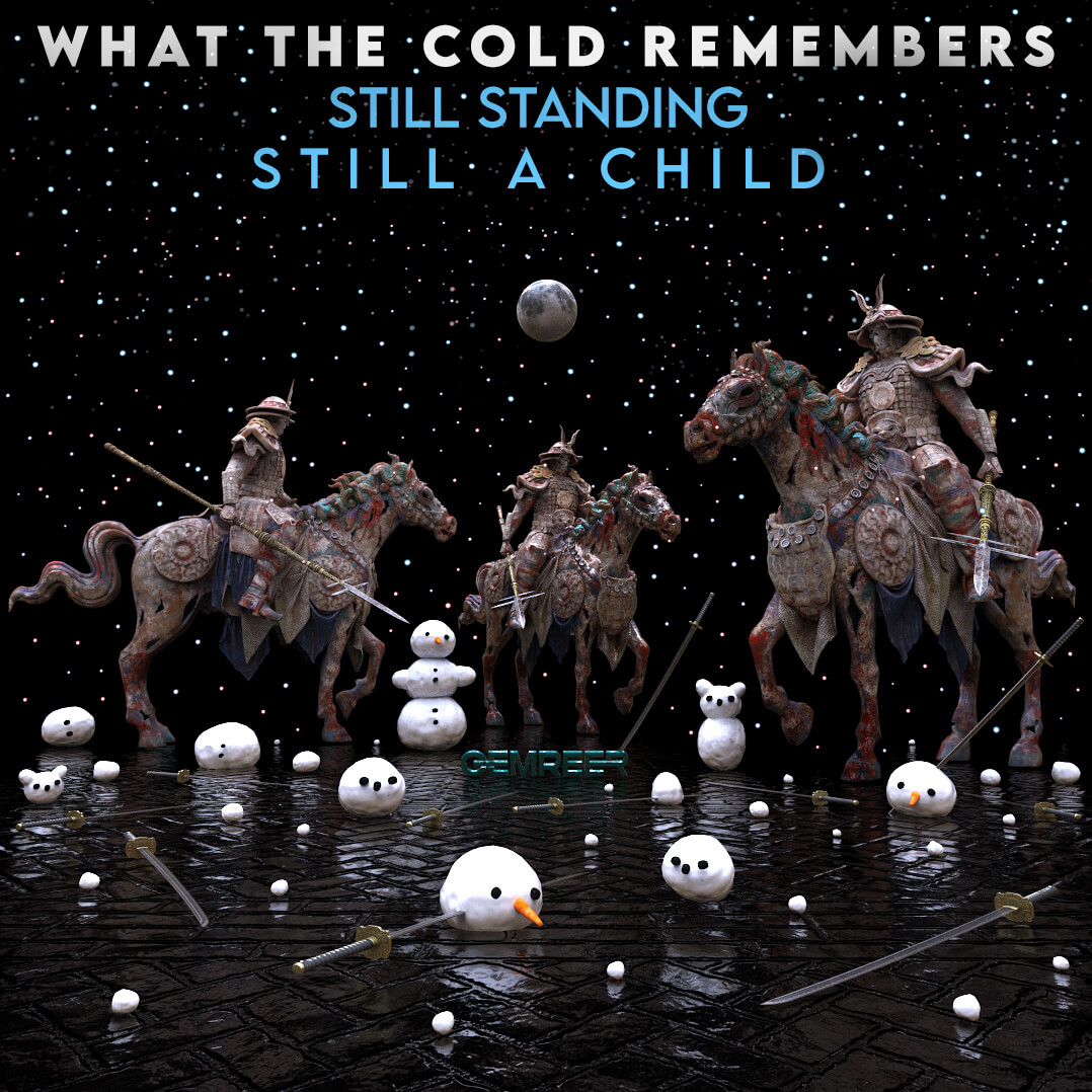 What the Cold Remembers Still Standing Still a Child 3D Render