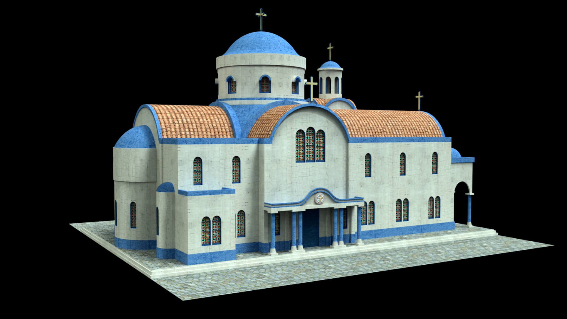 Greek Orthodox Church (HQ and Game Ready) - 3D Model by gemreer