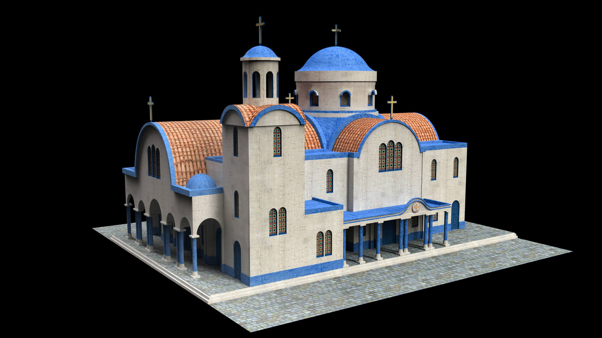 Greek Orthodox Church (HQ and Game Ready) - 3D Model by gemreer