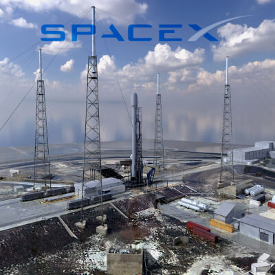 SpaceX Launch Complex - 3D Model by gemreer