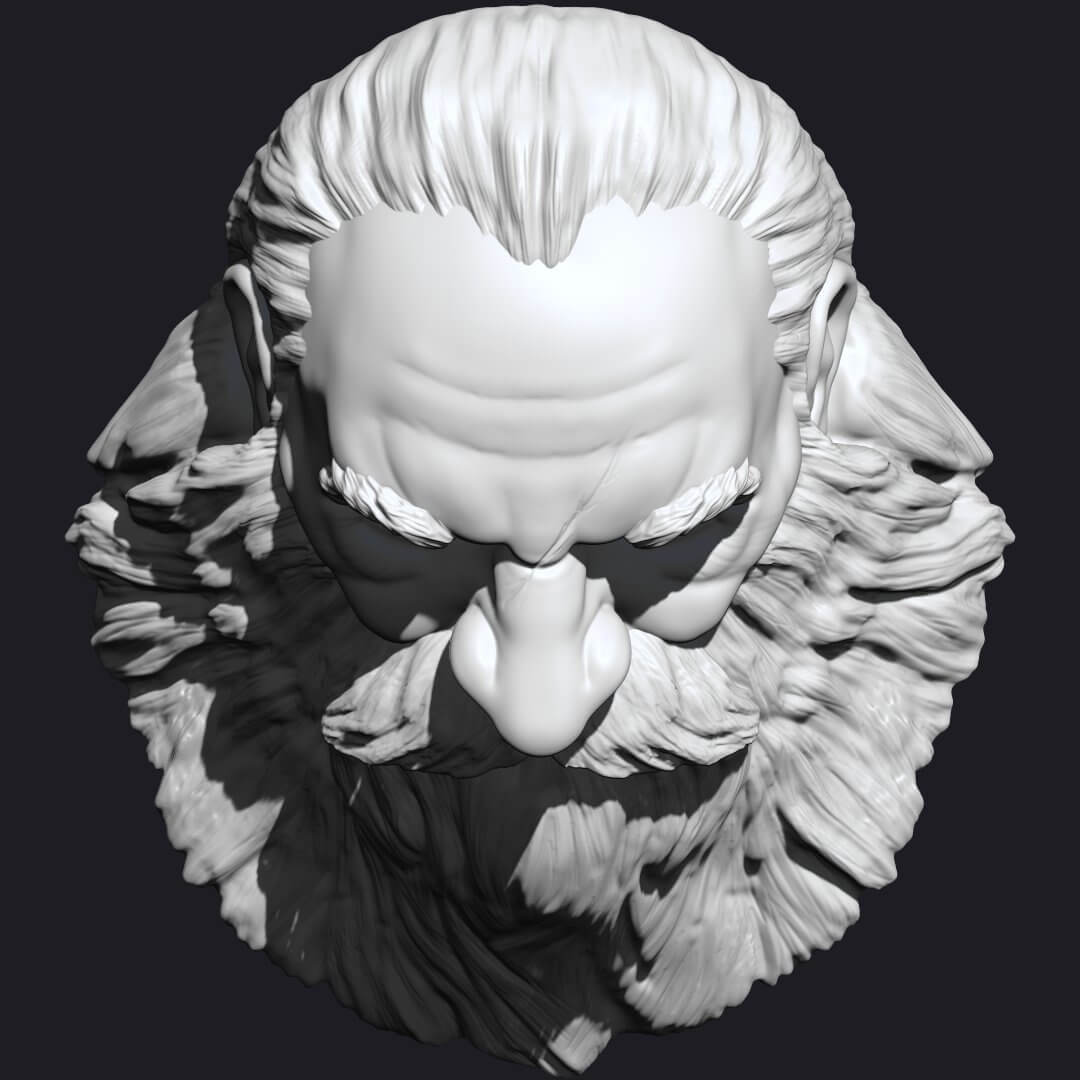 Dwarf Head - 3D Model by GenaSabrodil