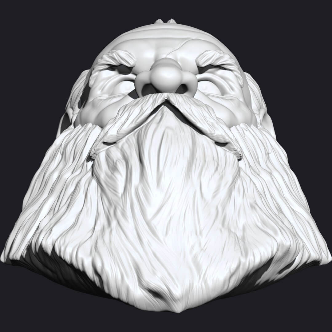 Dwarf Head - 3D Model by GenaSabrodil