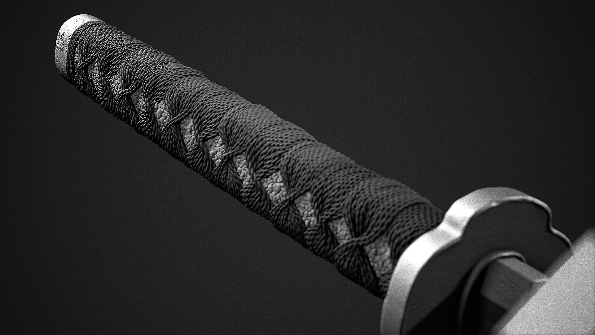 Undead Ronin - Clay Render 3D Render, Digital Art by GenaSabrodil