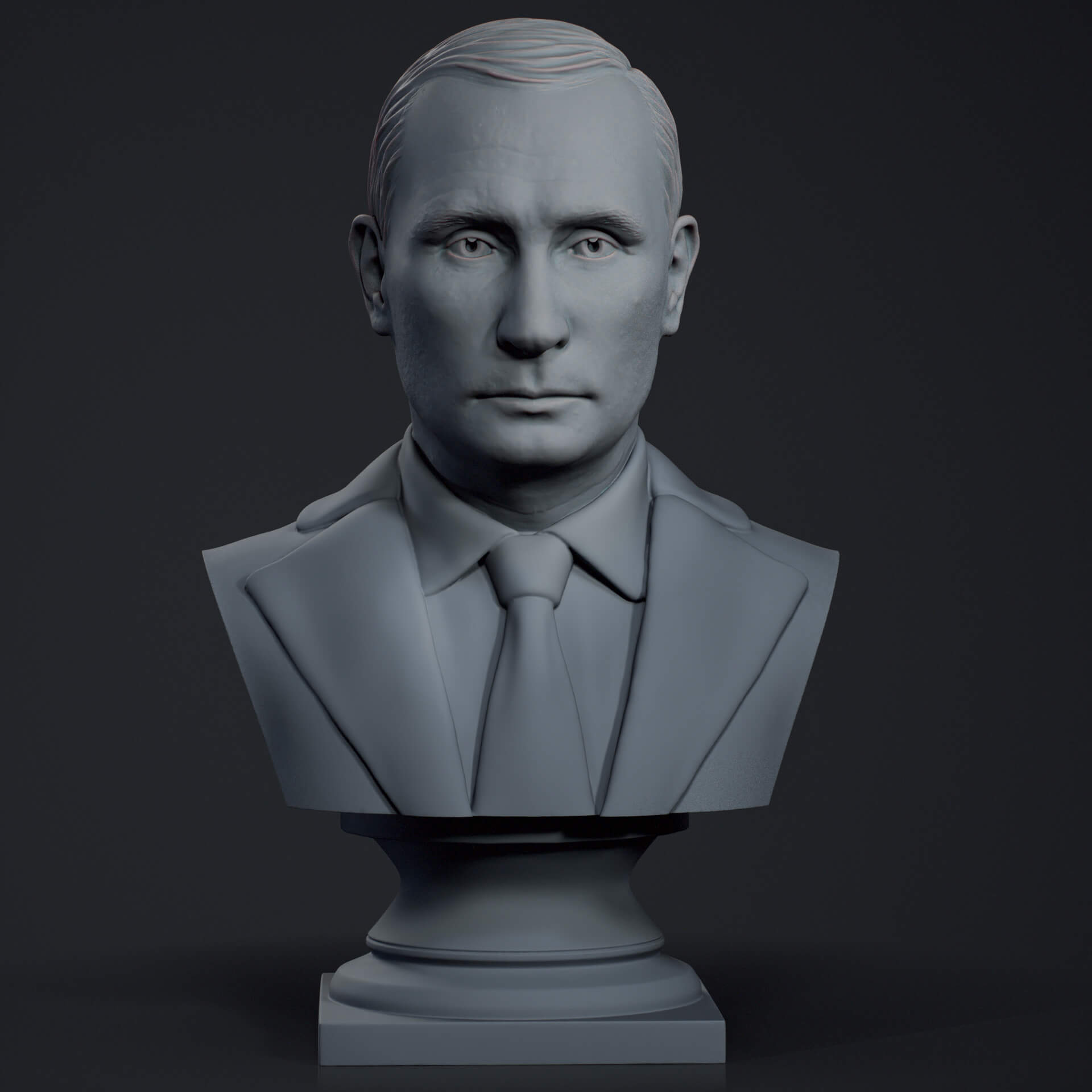 Vladimir Vladimirovich Putin - Bust 3D Model by GenaSabrodil
