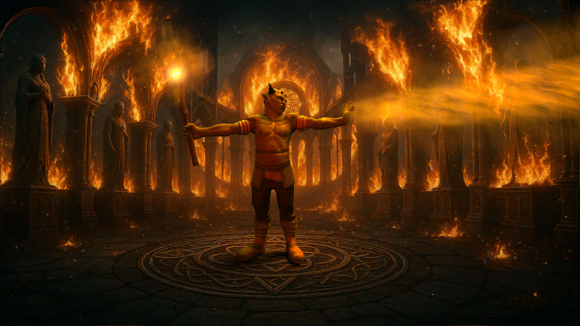 Bolgruun Demon Druid Enemy of the Elves by gendragon3d | RenderHub ...