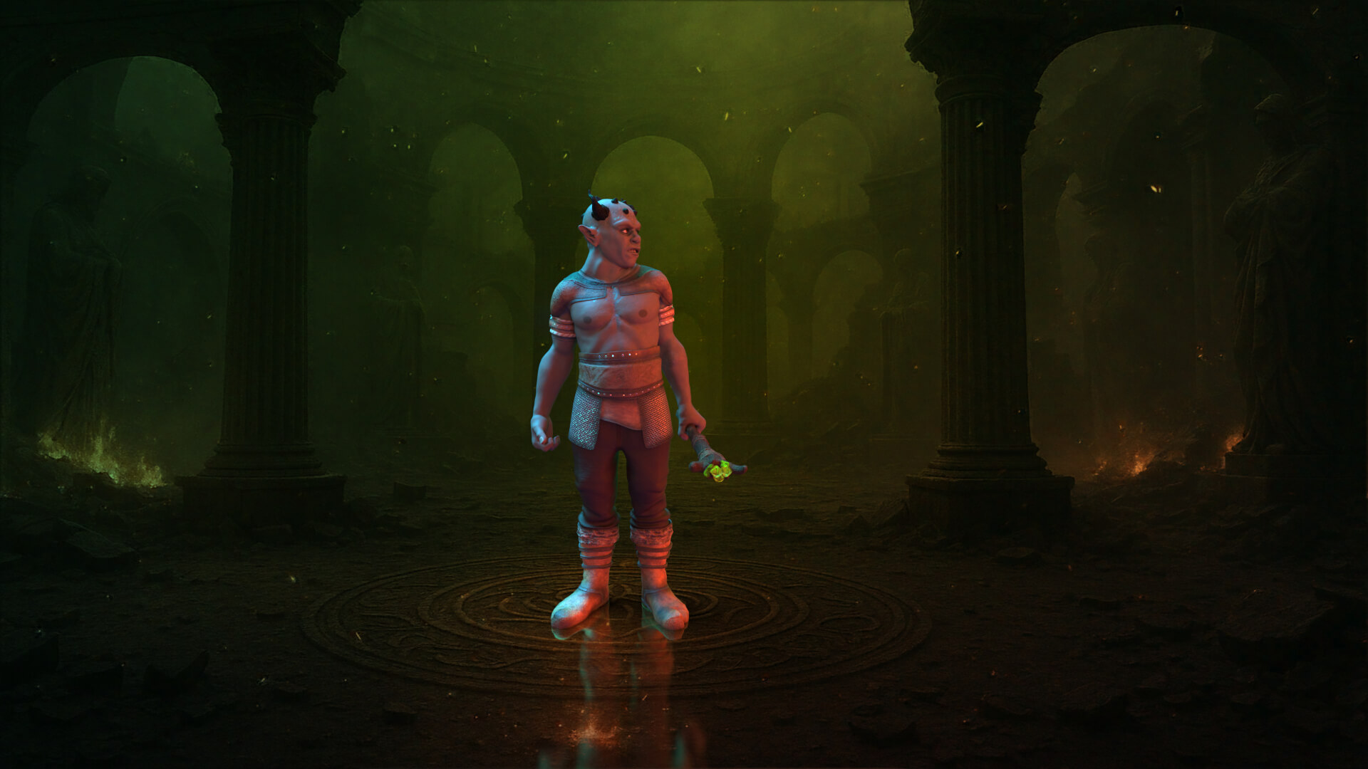 Bolgruun Demon Druid Enemy of the Elves Part II by gendragon3d