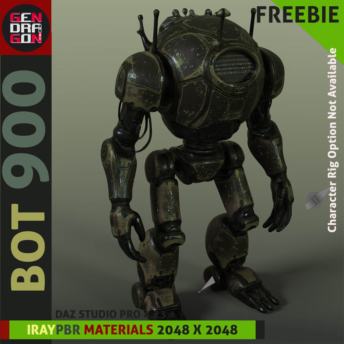 Bot 900 Freebie - Free Daz Content by gendragon3d