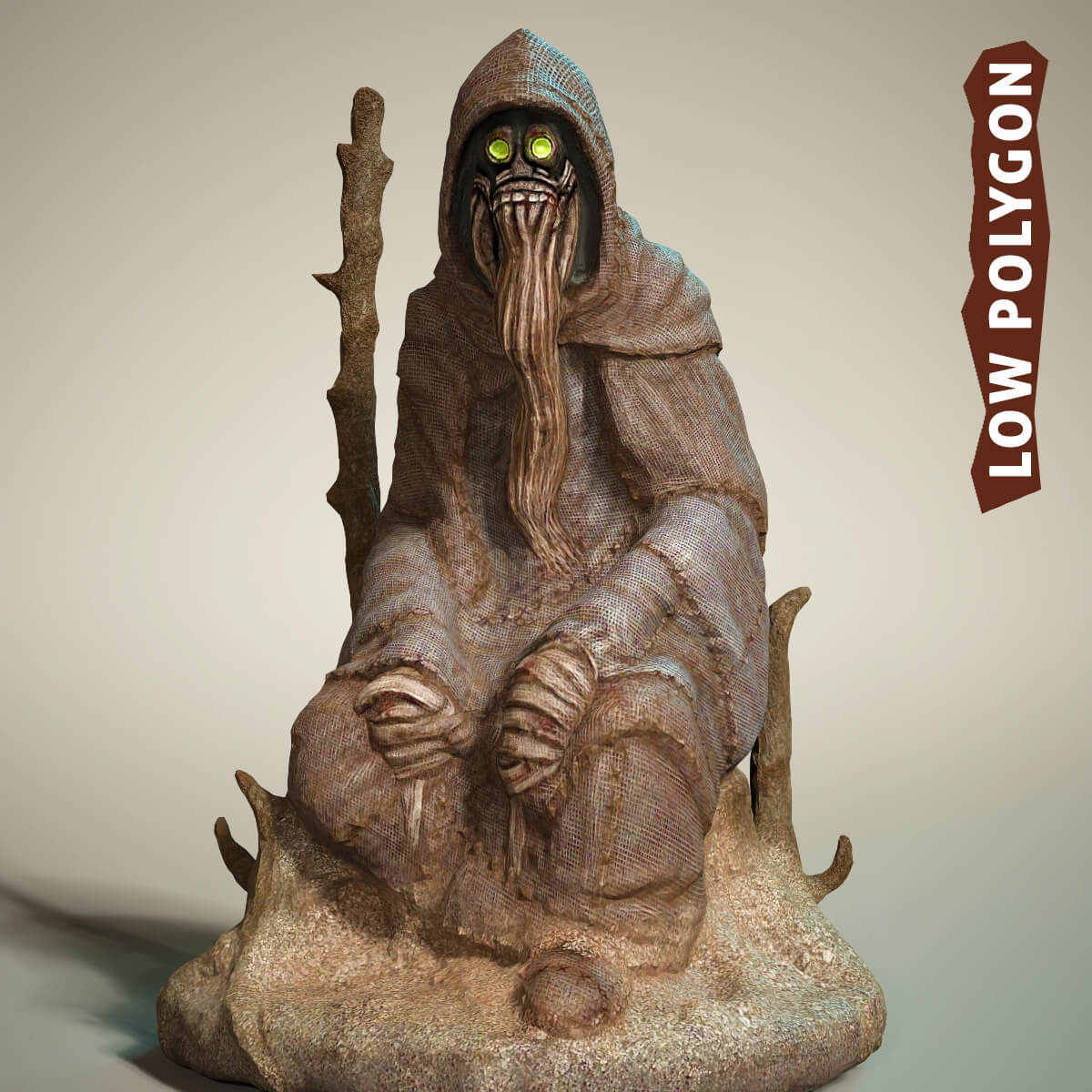 Desert Creature Sculpture - Free 3D Model by gendragon3d