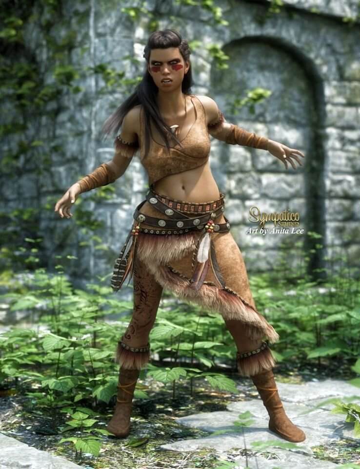 Alanis Amazon Warrior 3D Render, Digital Art by gendragon3d
