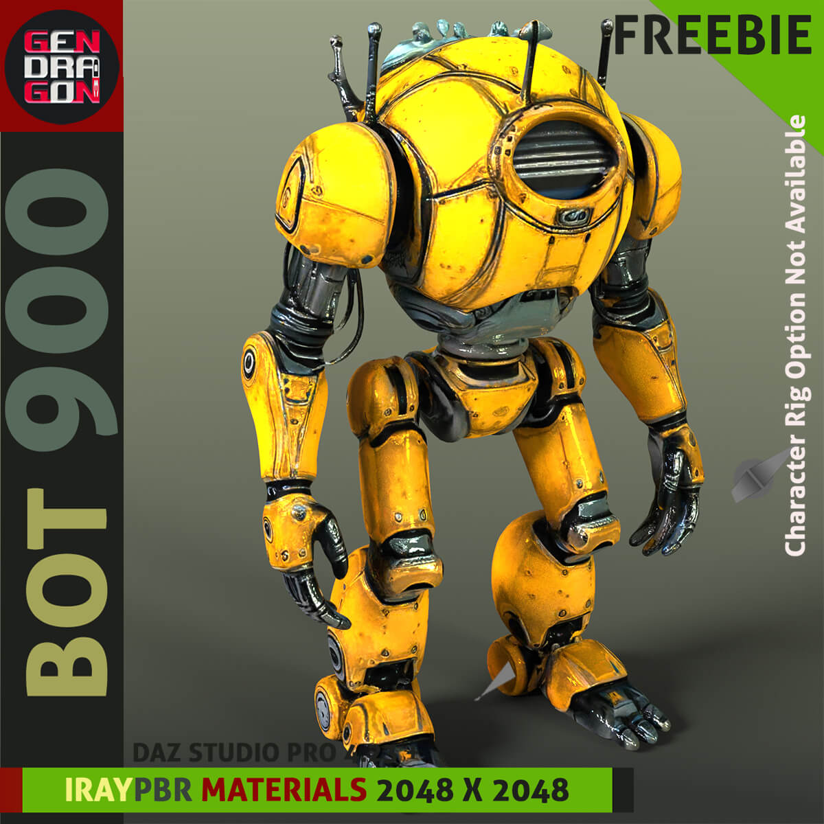 G3D BOT 900 -FREEBIE 3D Render, Digital Art by gendragon3d